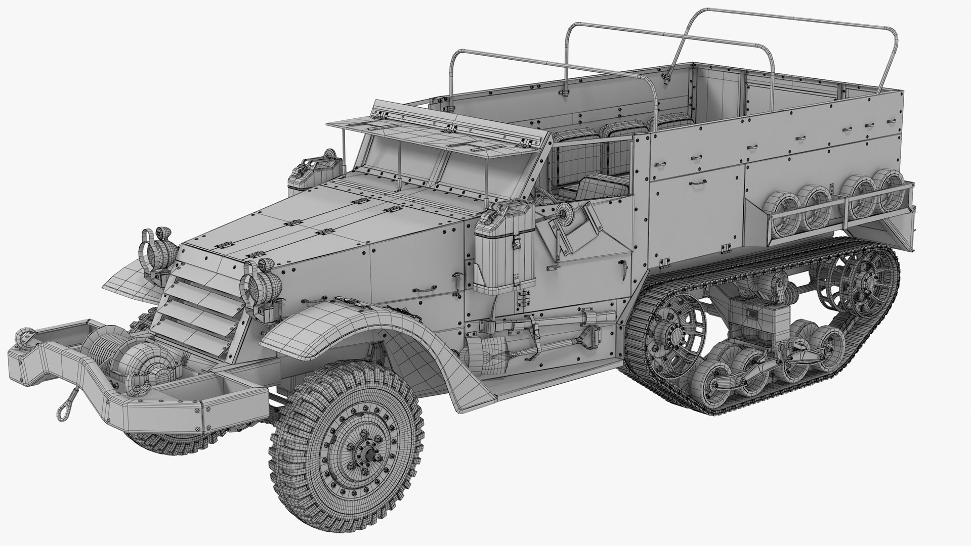 3D Military Vehicle Tracks Model - TurboSquid 1480197