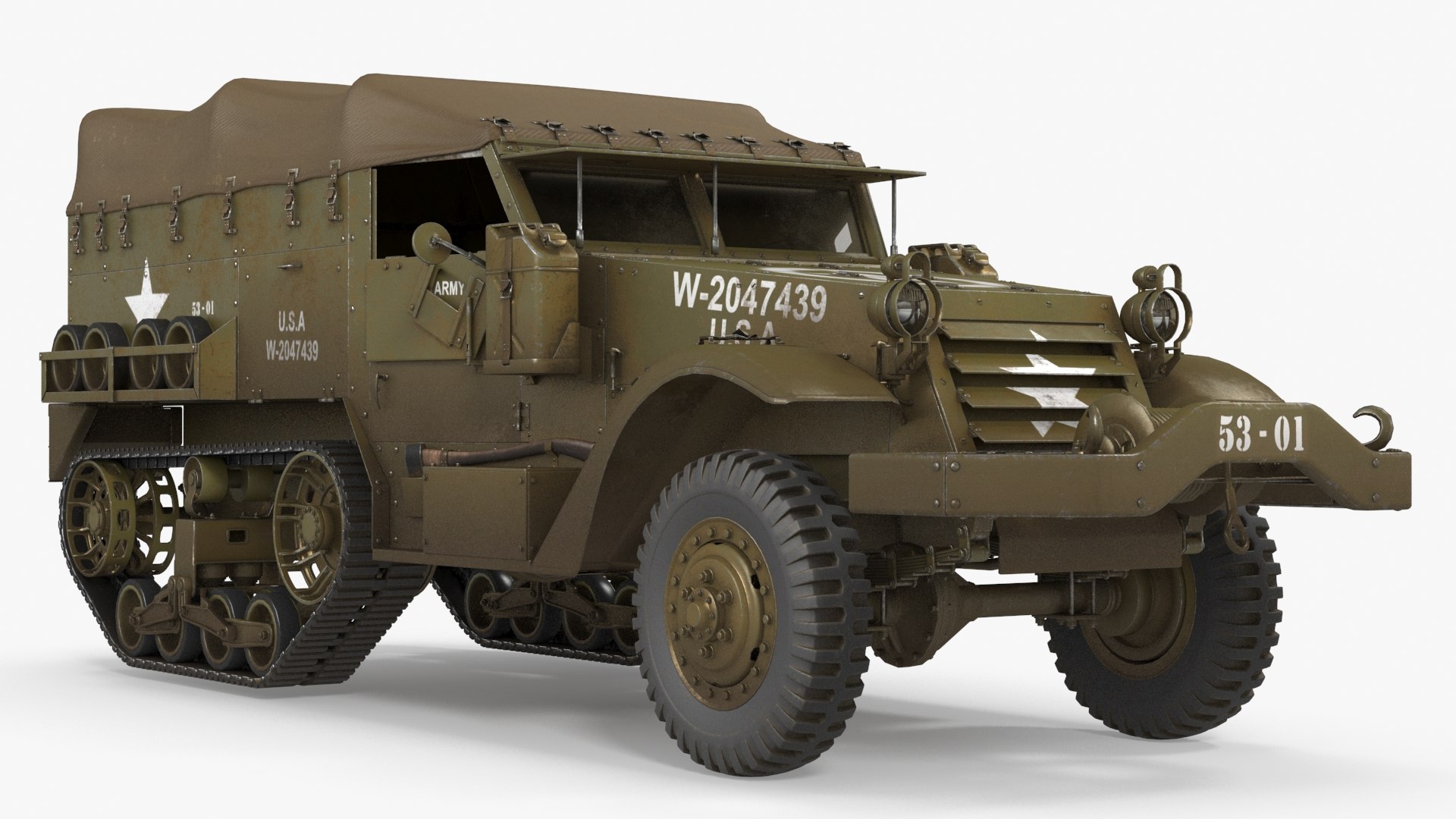 3D Military Vehicle Tracks Model - TurboSquid 1480197