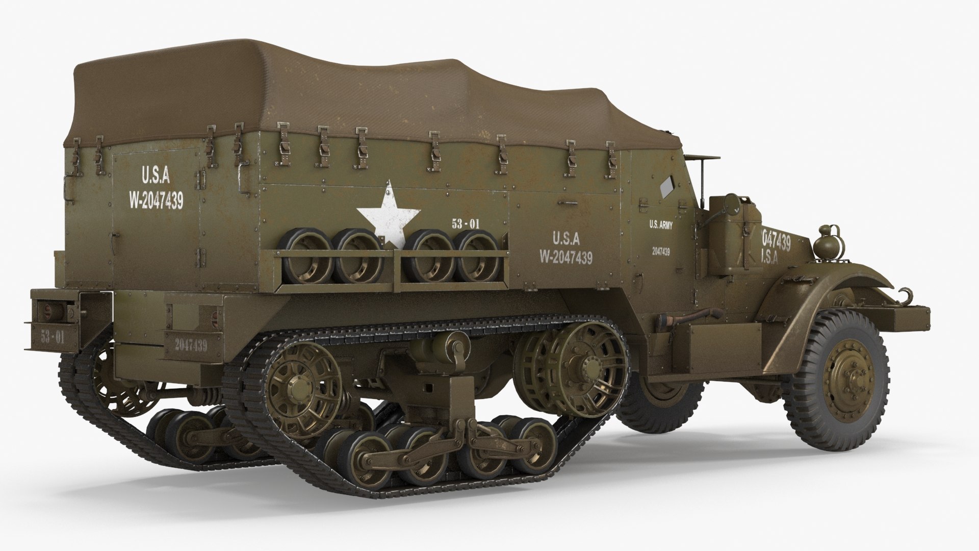 3D Military Vehicle Tracks Model - TurboSquid 1480197