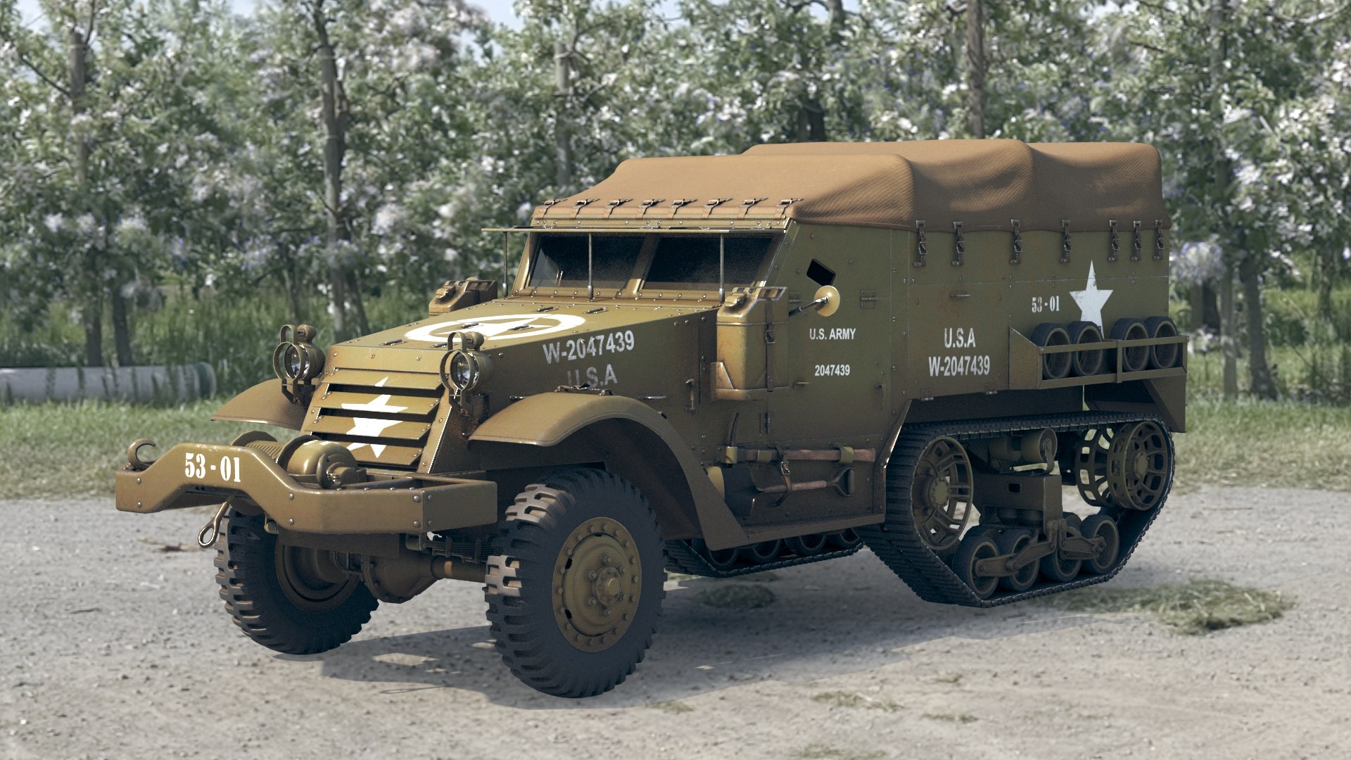 3D Military Vehicle Tracks Model - TurboSquid 1480197