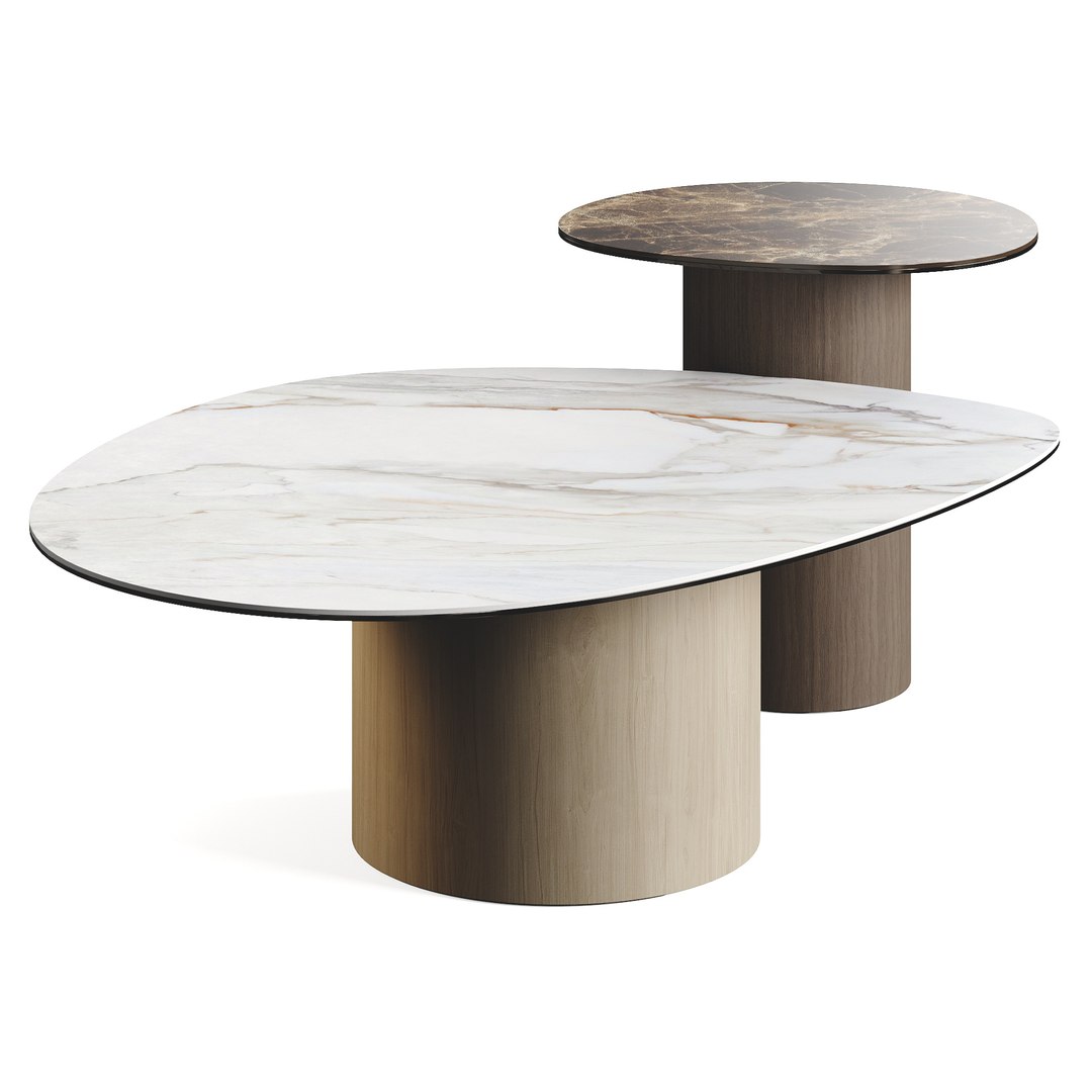 Calligaris Mushroom Coffee TopTables Marble 3D Model - TurboSquid 2078919