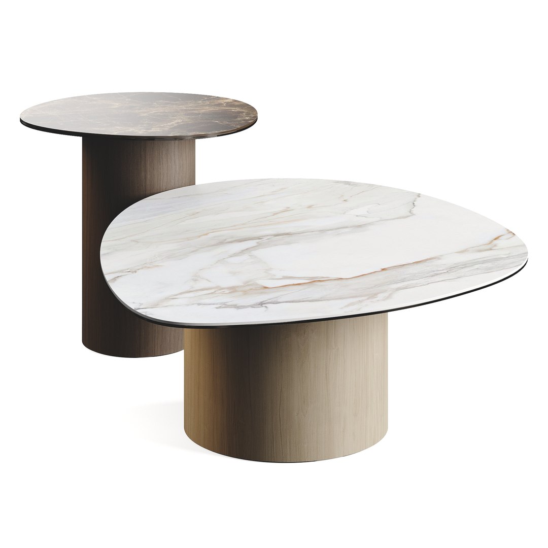 Calligaris Mushroom Coffee TopTables Marble 3D Model - TurboSquid 2078919