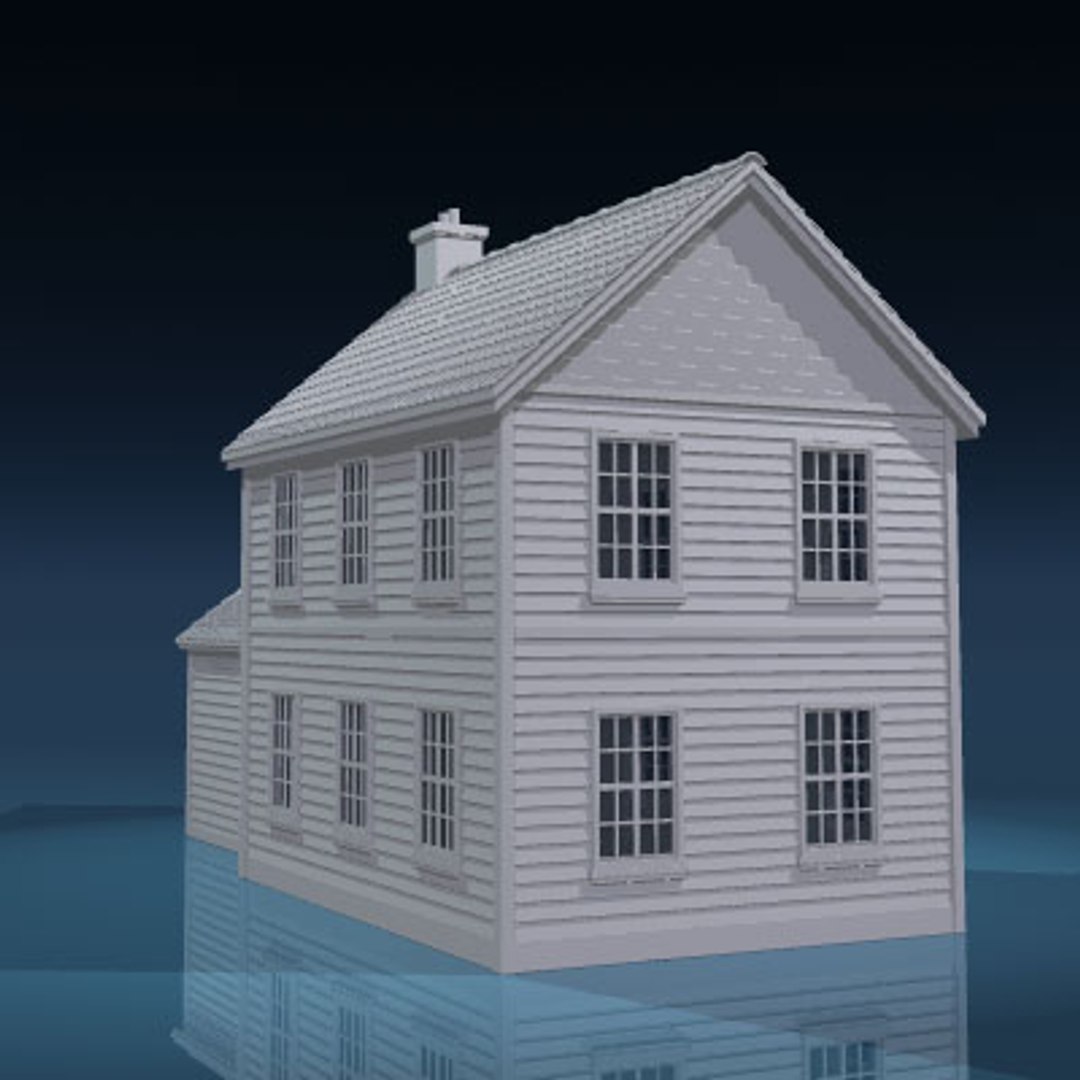 3d Model House Rooftiles Roofs