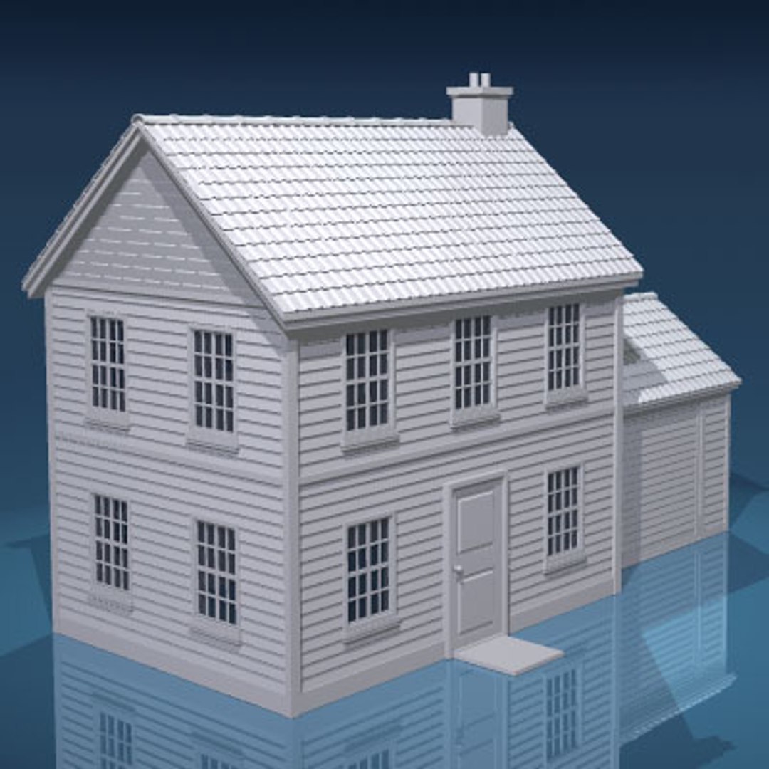 3d Model House Rooftiles Roofs