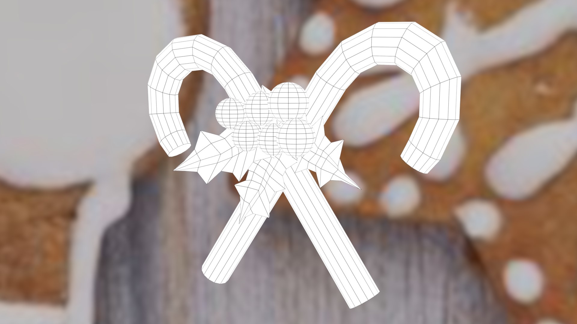 3D Christmas Candy cane - TurboSquid 1987544