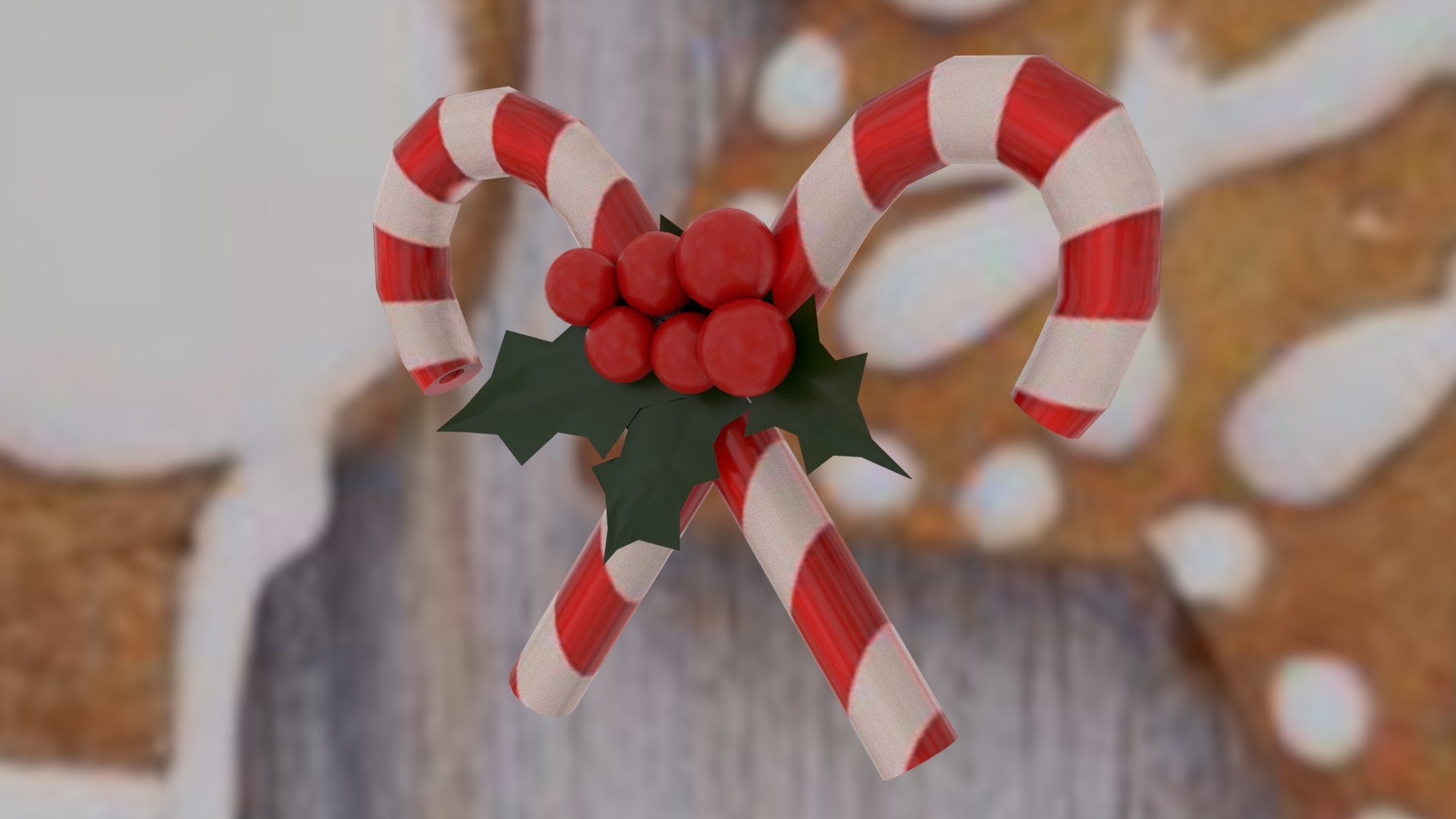 3D Christmas Candy Cane - TurboSquid 1987544