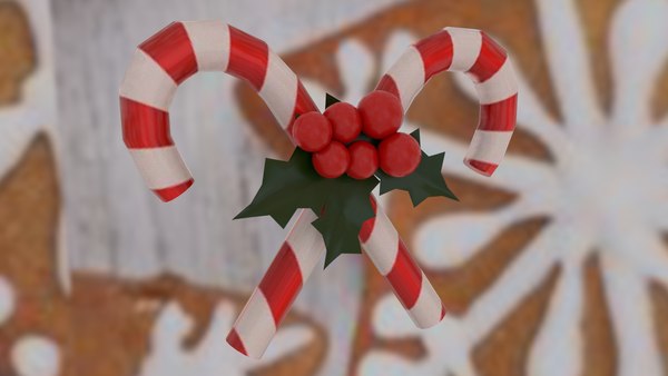 modelo 3d Christmas Candy cane - TurboSquid 1987544