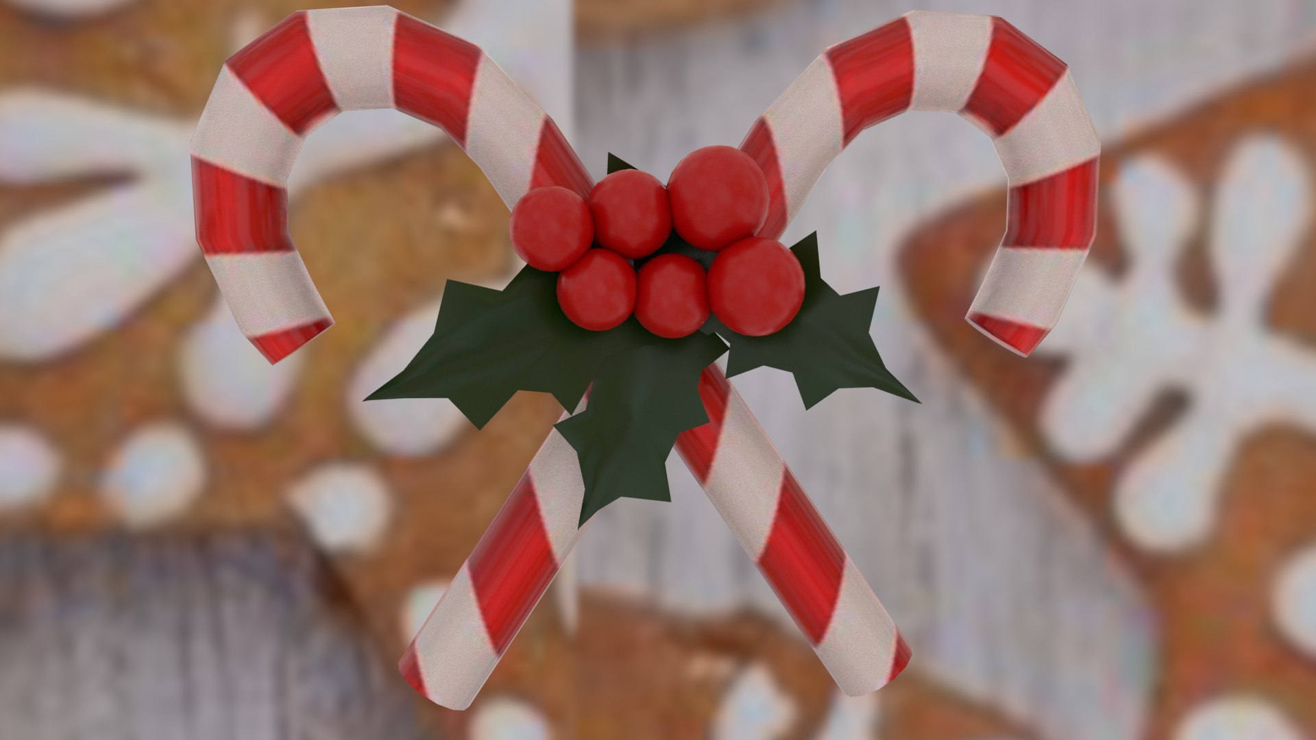 3D Christmas Candy cane - TurboSquid 1987544
