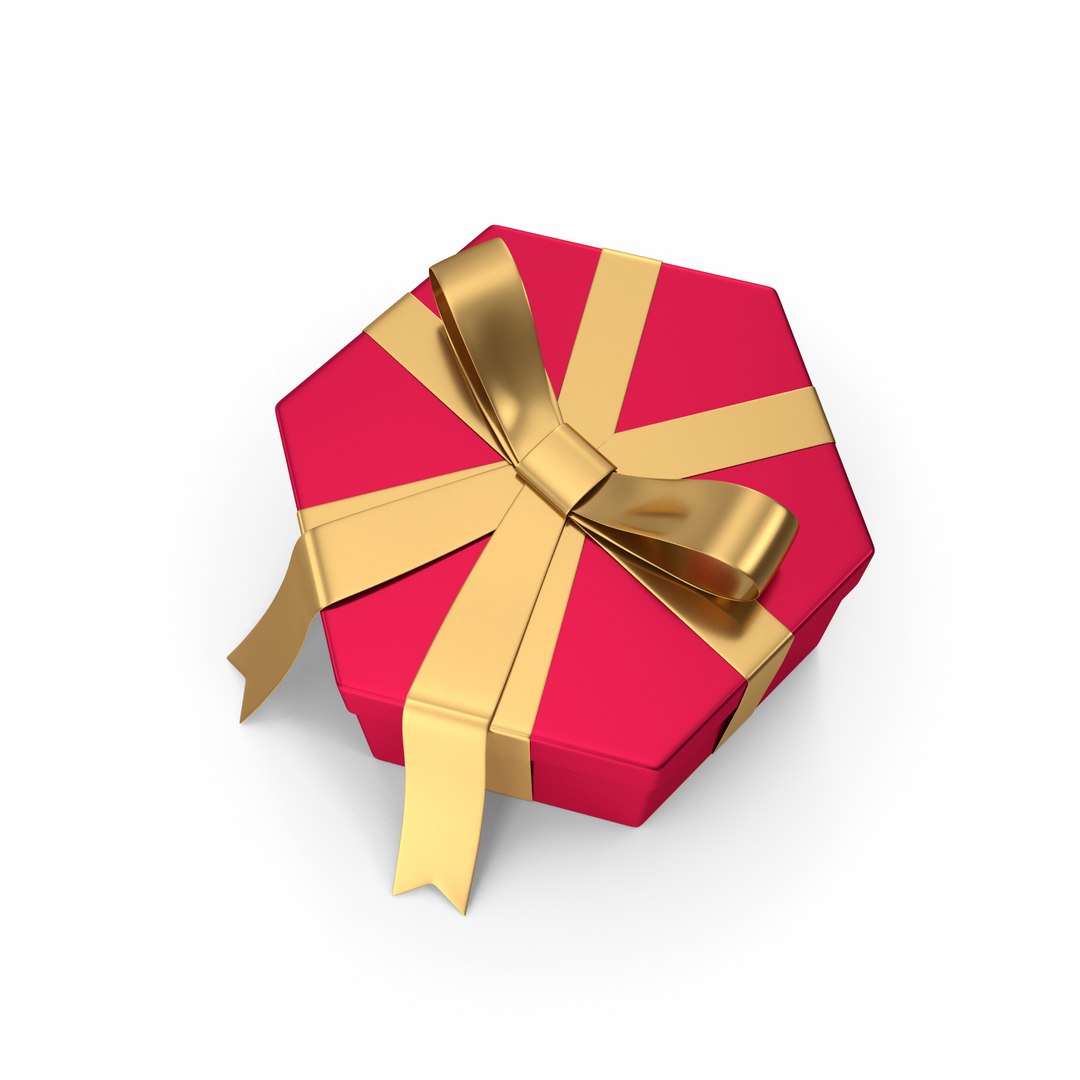 Gift Box With Ribbon 3D Model - TurboSquid 2029568