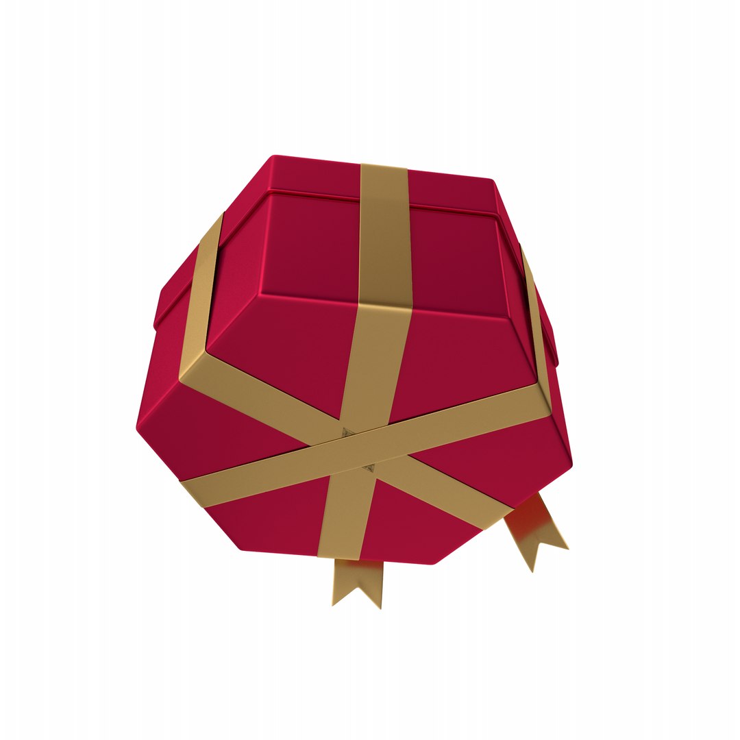 Gift Box With Ribbon 3D Model - TurboSquid 2029568