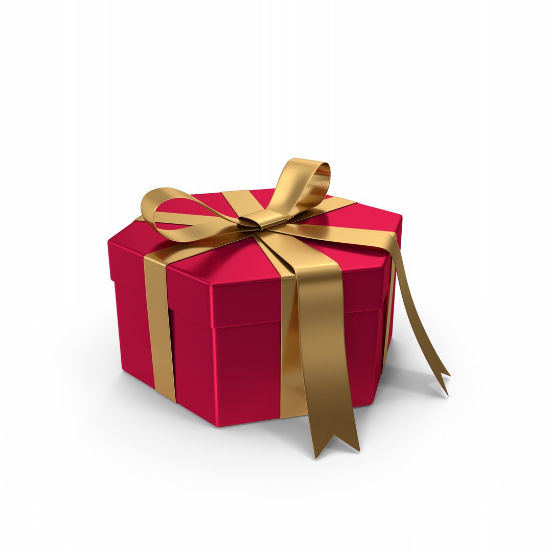 Gift Box With Ribbon 3D Model - TurboSquid 2029568