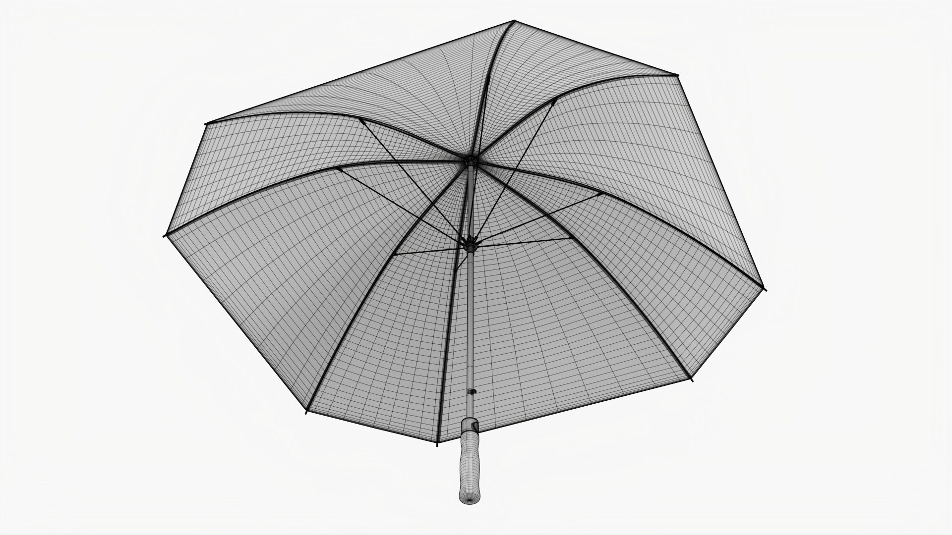 3D Model Rectangular Automatic Umbrella - TurboSquid 1760671