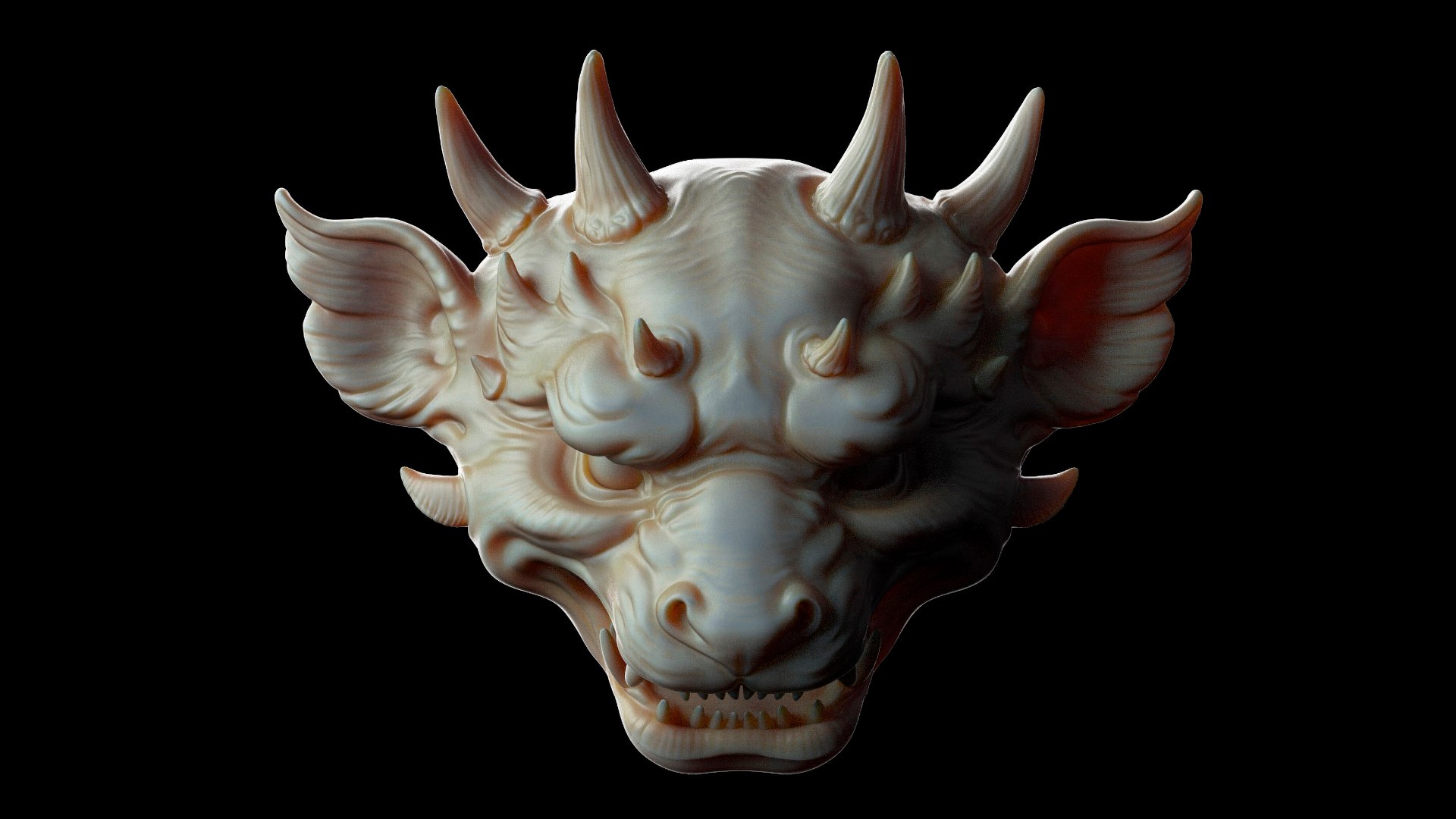 3D Dragon Mask - 3D Sculpting - TurboSquid 2358284