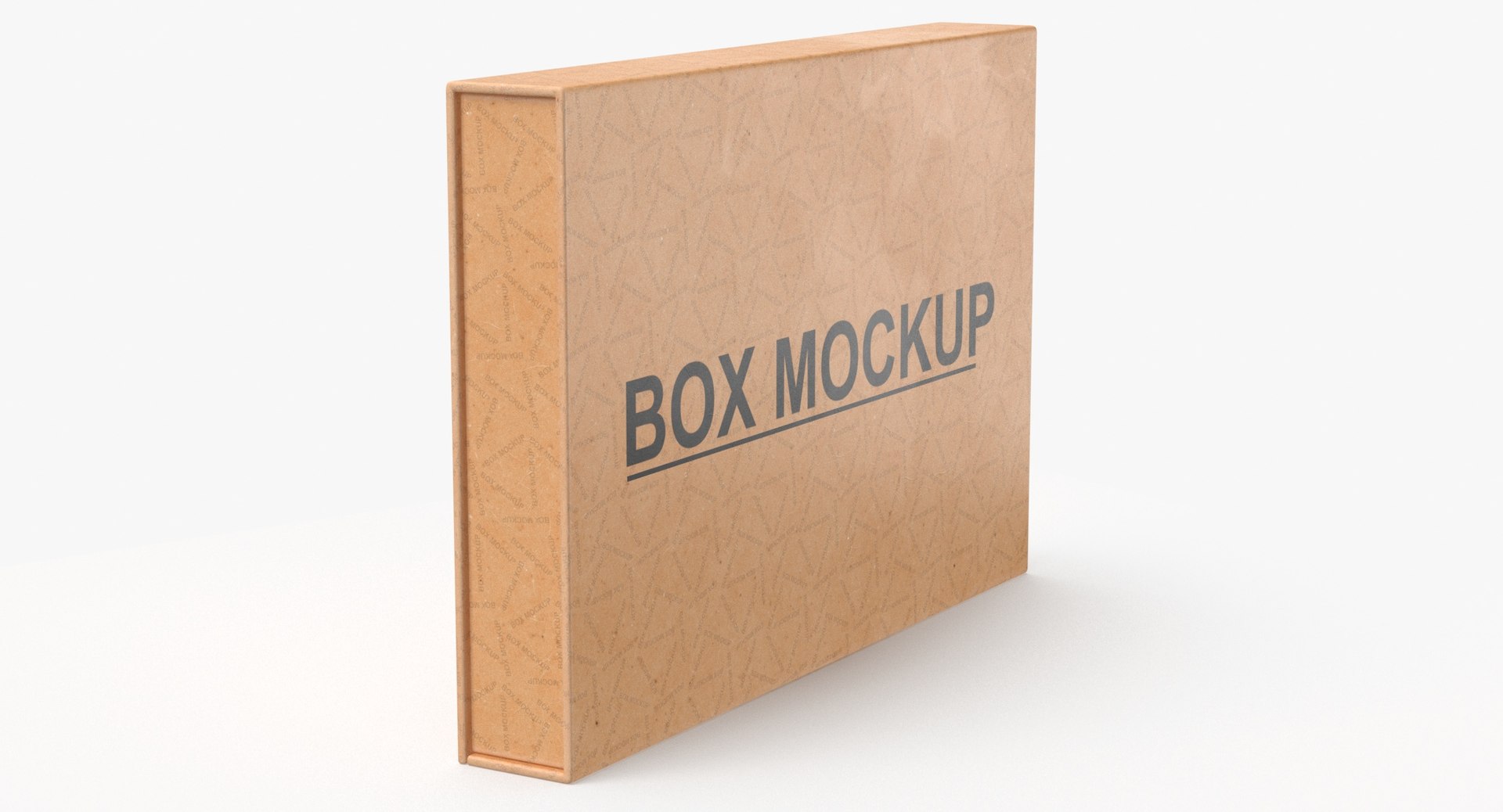 Spine Box Packaging Type 04 Different Poses Blank And Generic 3D Model ...