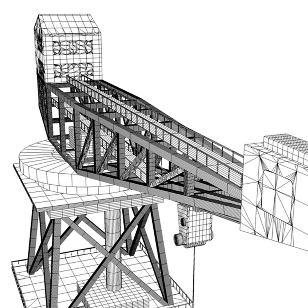 Dockside Crane 3d 3ds