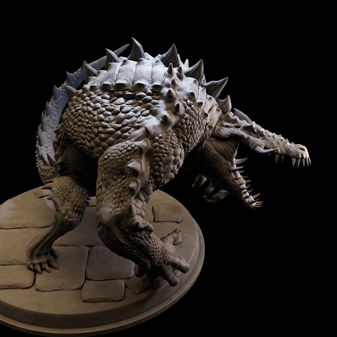 3D Crocodile Mutant 3d Printable Model - TurboSquid 2135624