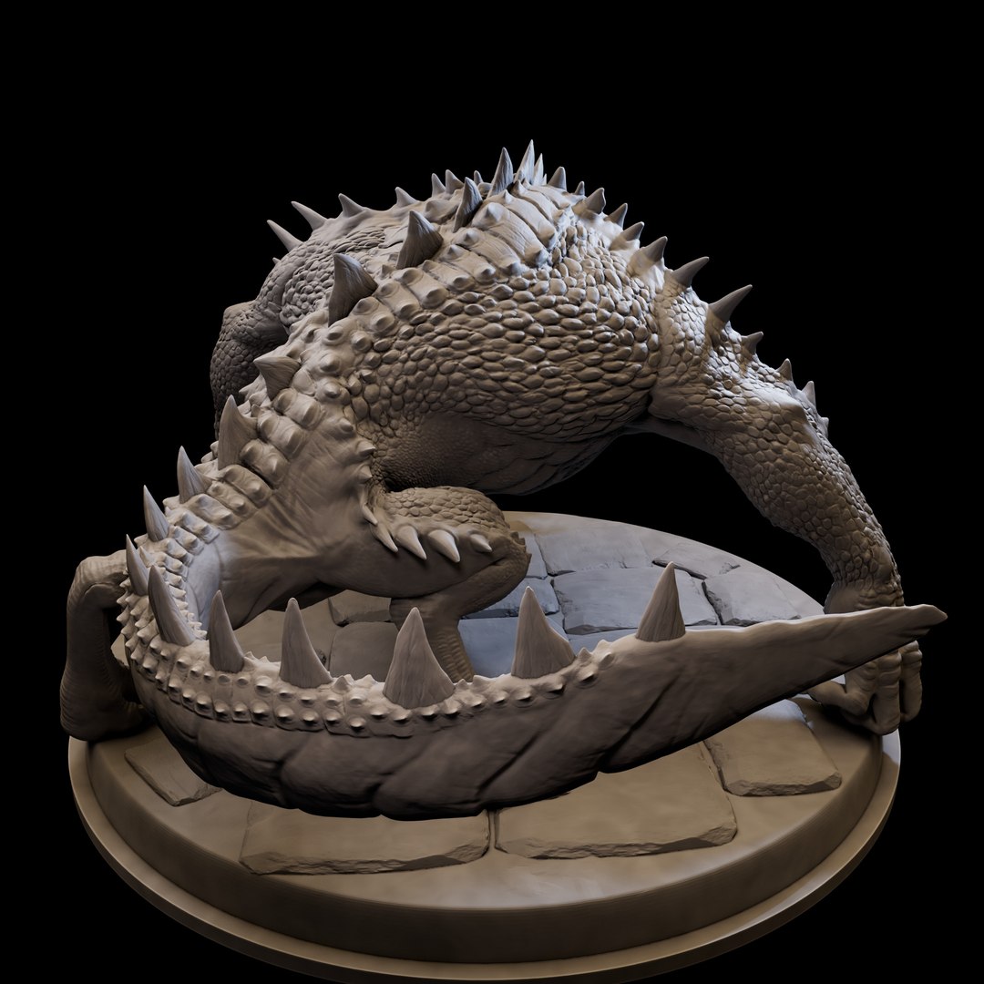 3D Crocodile Mutant 3d Printable Model - TurboSquid 2135624