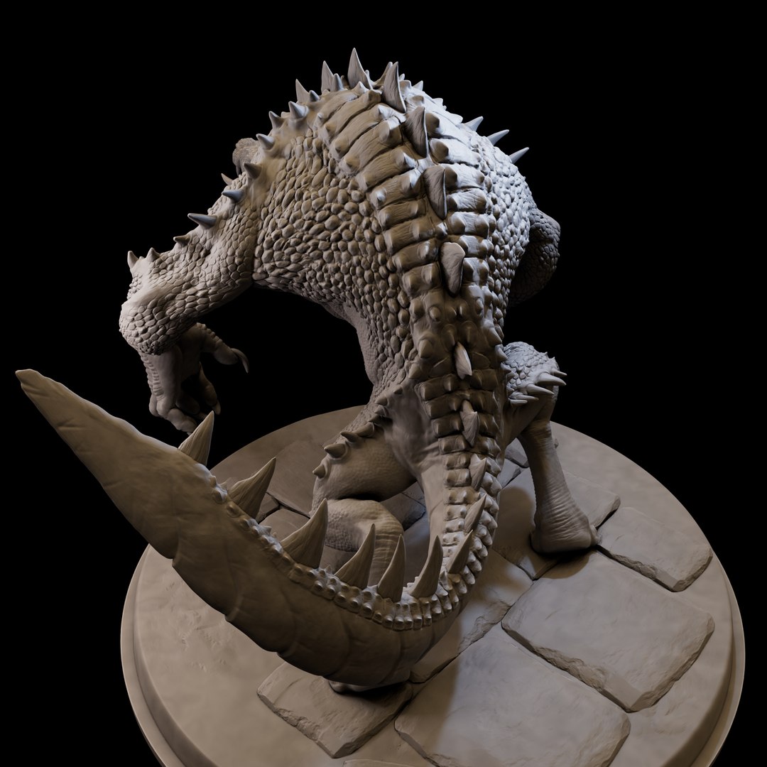3D Crocodile Mutant 3d Printable Model - TurboSquid 2135624