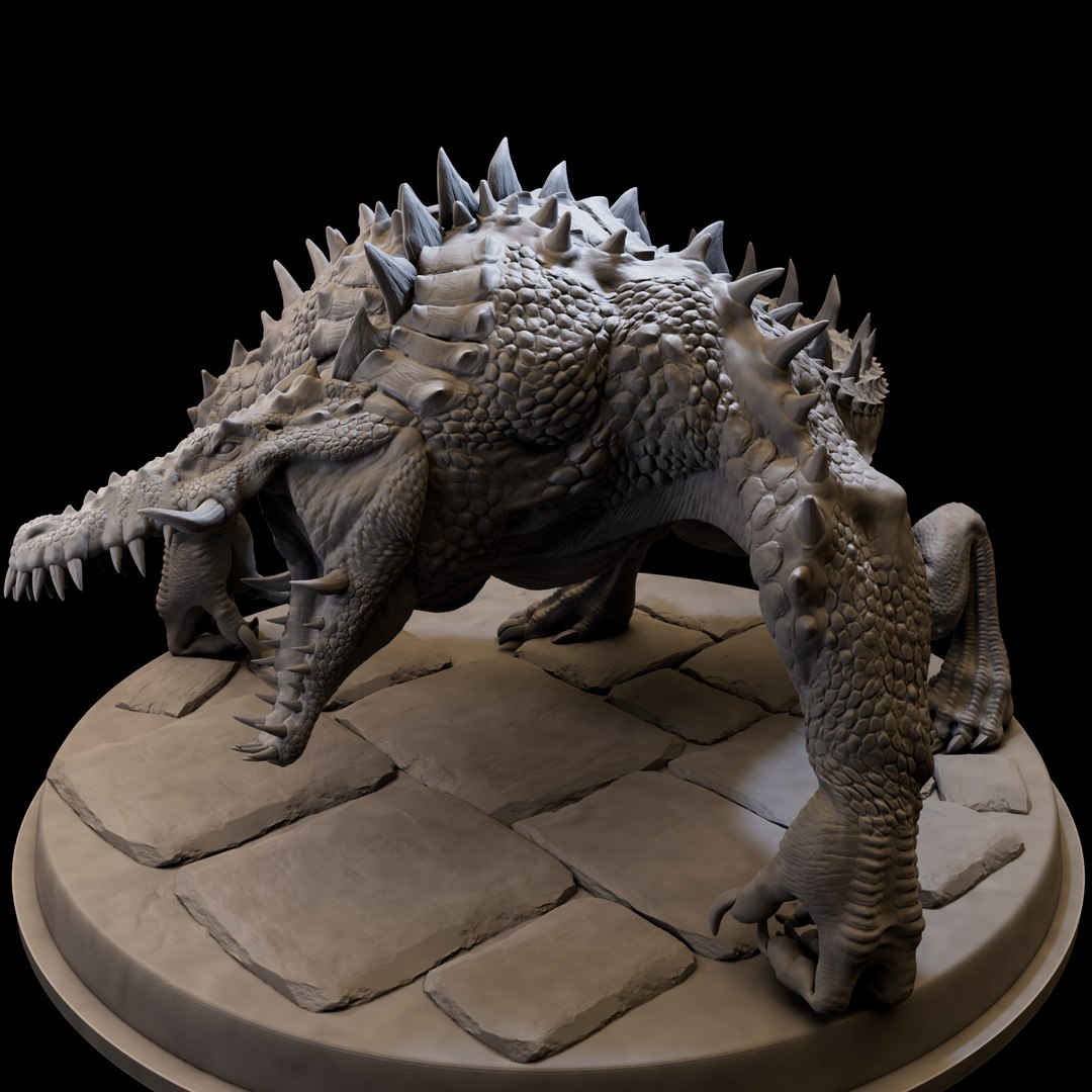 3D Crocodile Mutant 3d Printable Model - TurboSquid 2135624