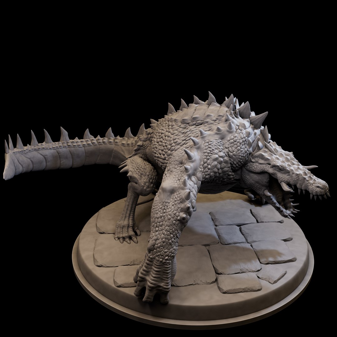 3D Crocodile Mutant 3d Printable Model - TurboSquid 2135624