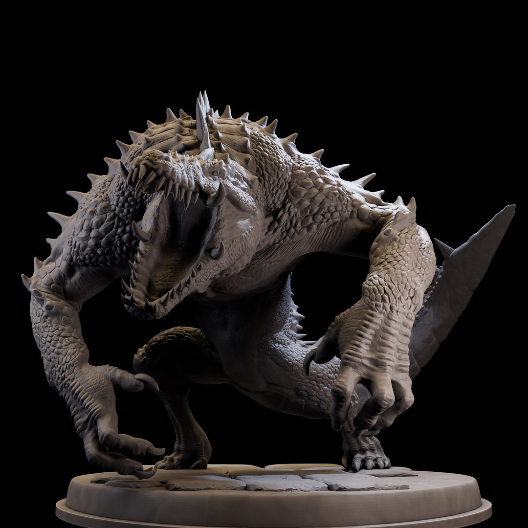 3D Crocodile Mutant 3d Printable Model - TurboSquid 2135624