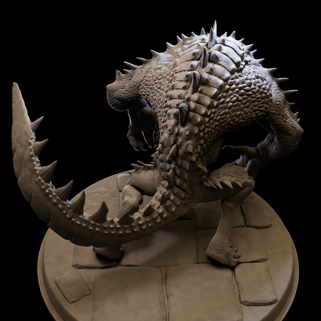 3D Crocodile Mutant 3d Printable Model - TurboSquid 2135624