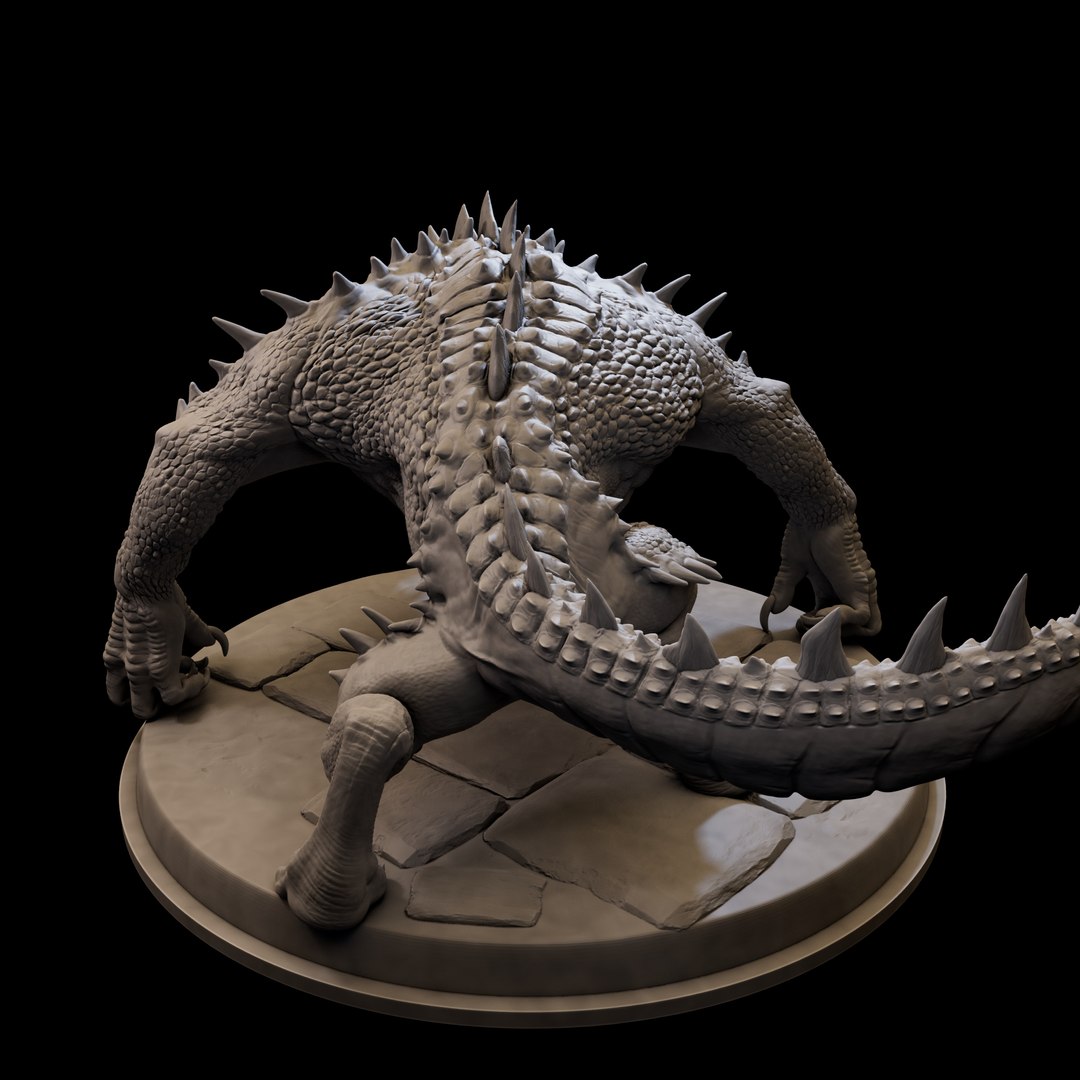 3D Crocodile Mutant 3d Printable Model - TurboSquid 2135624