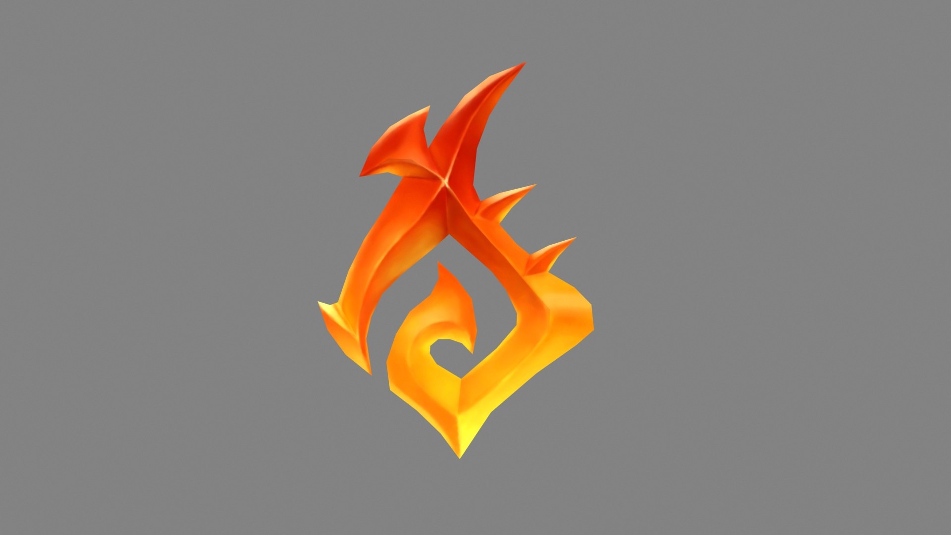 Cartoon Citrine - Game Jewel - Rune Gems - Yellow Crystal 3D Model ...