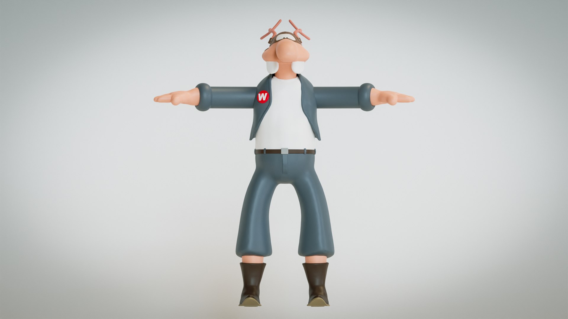 3D Werner Wernersen Comic Book Character Model - TurboSquid 1932794