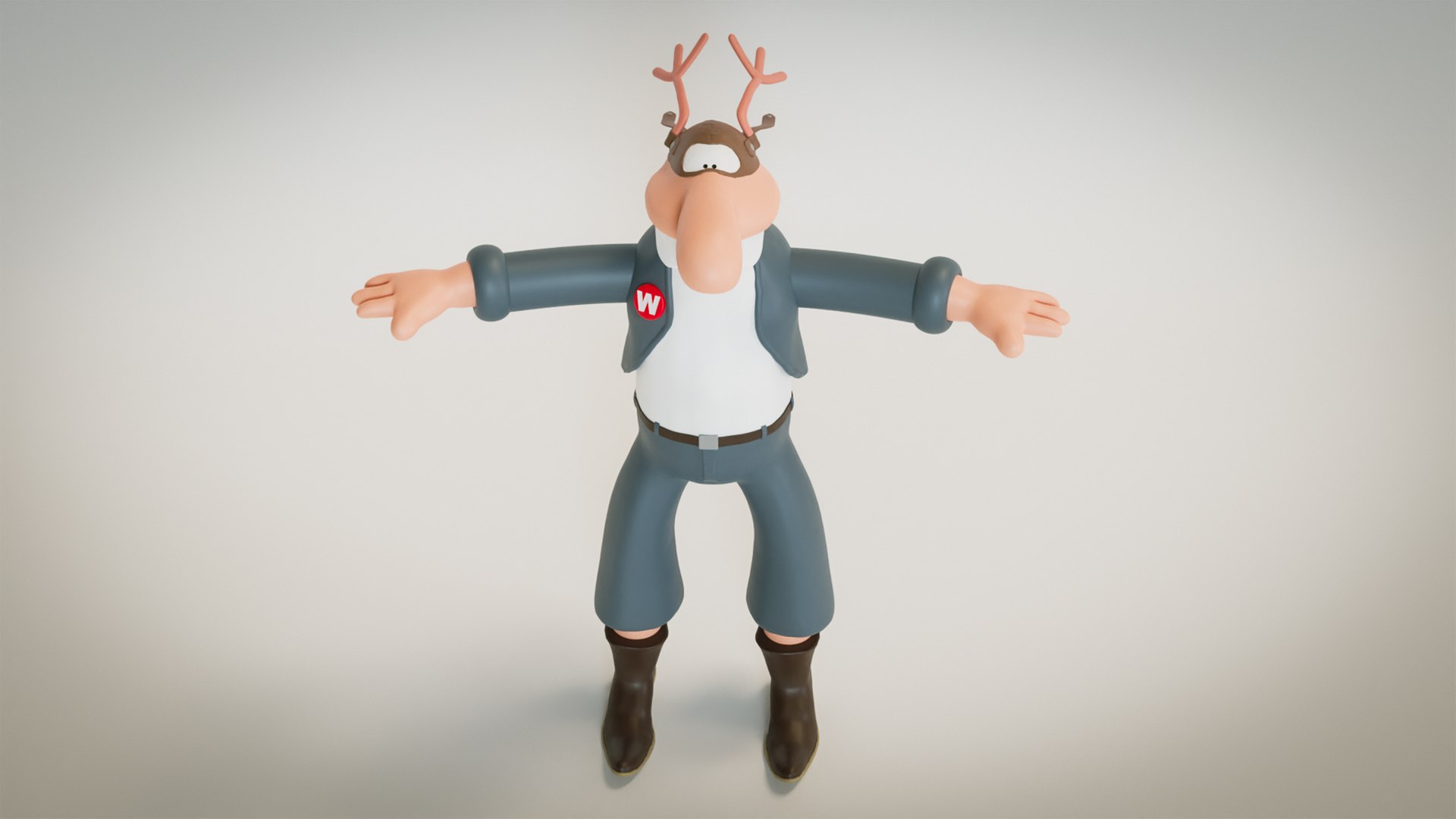 3D Werner Wernersen Comic Book Character Model - TurboSquid 1932794