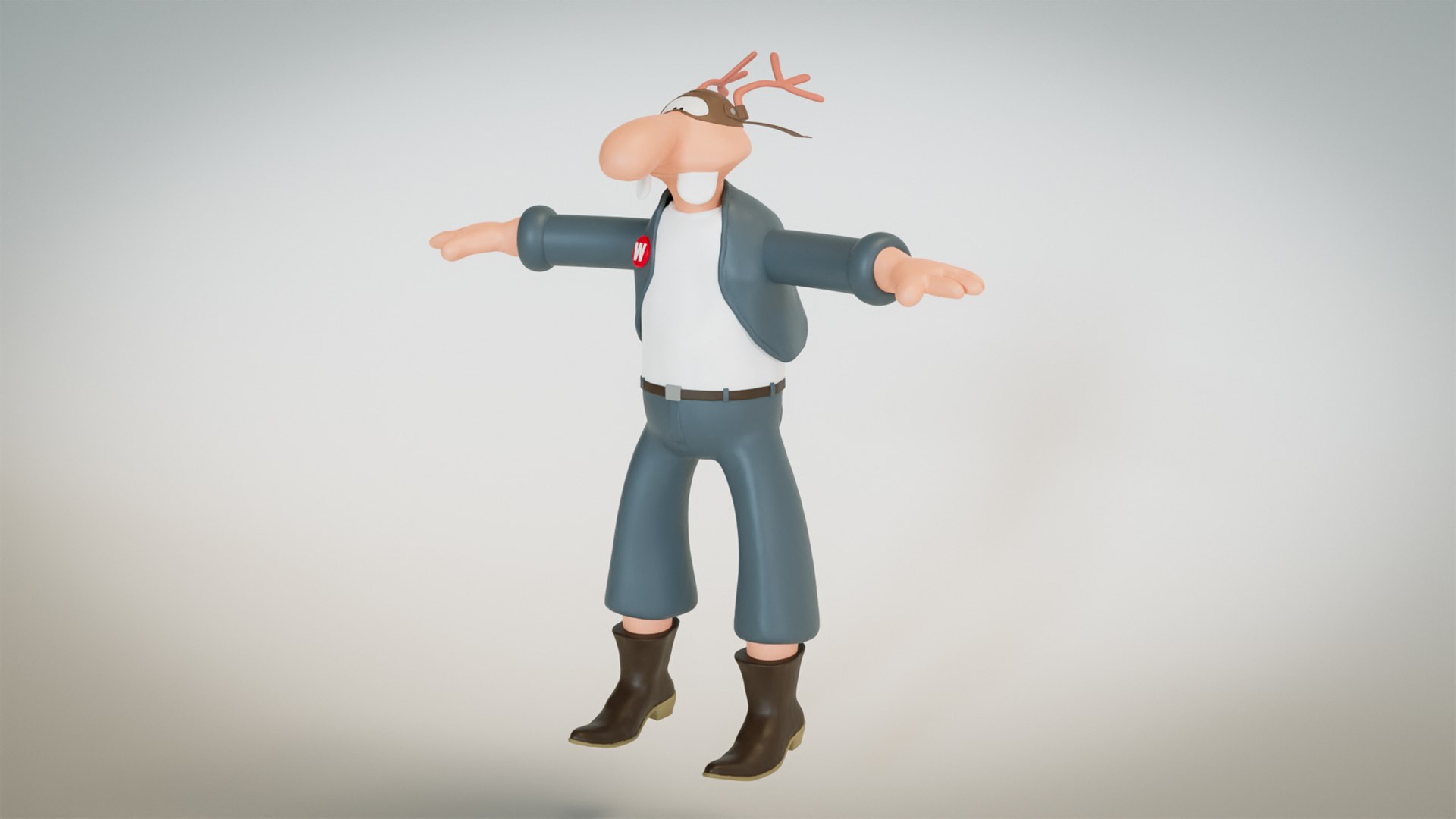 3D Werner Wernersen Comic Book Character Model - TurboSquid 1932794