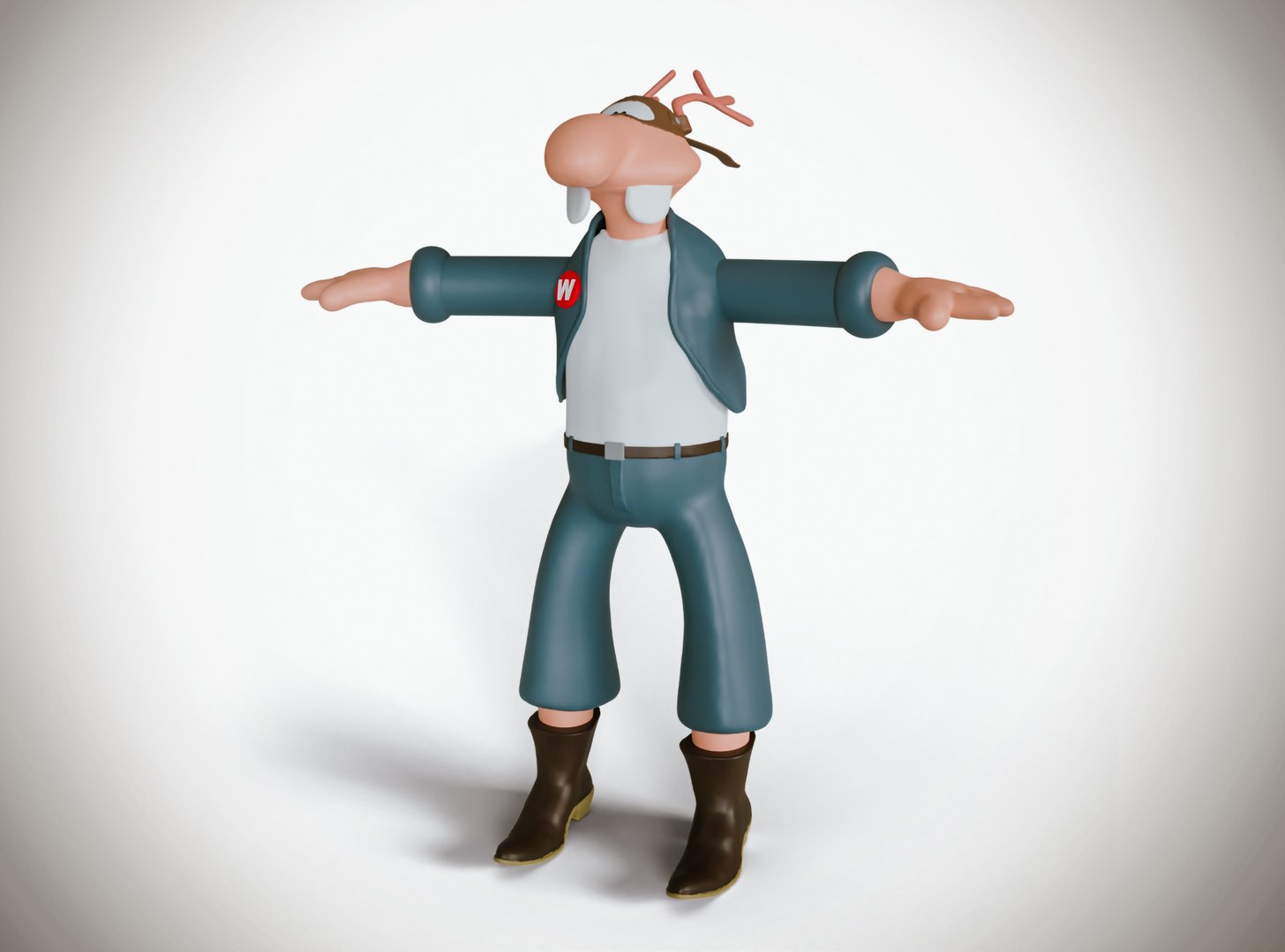 3D Werner Wernersen Comic Book Character Model - TurboSquid 1932794