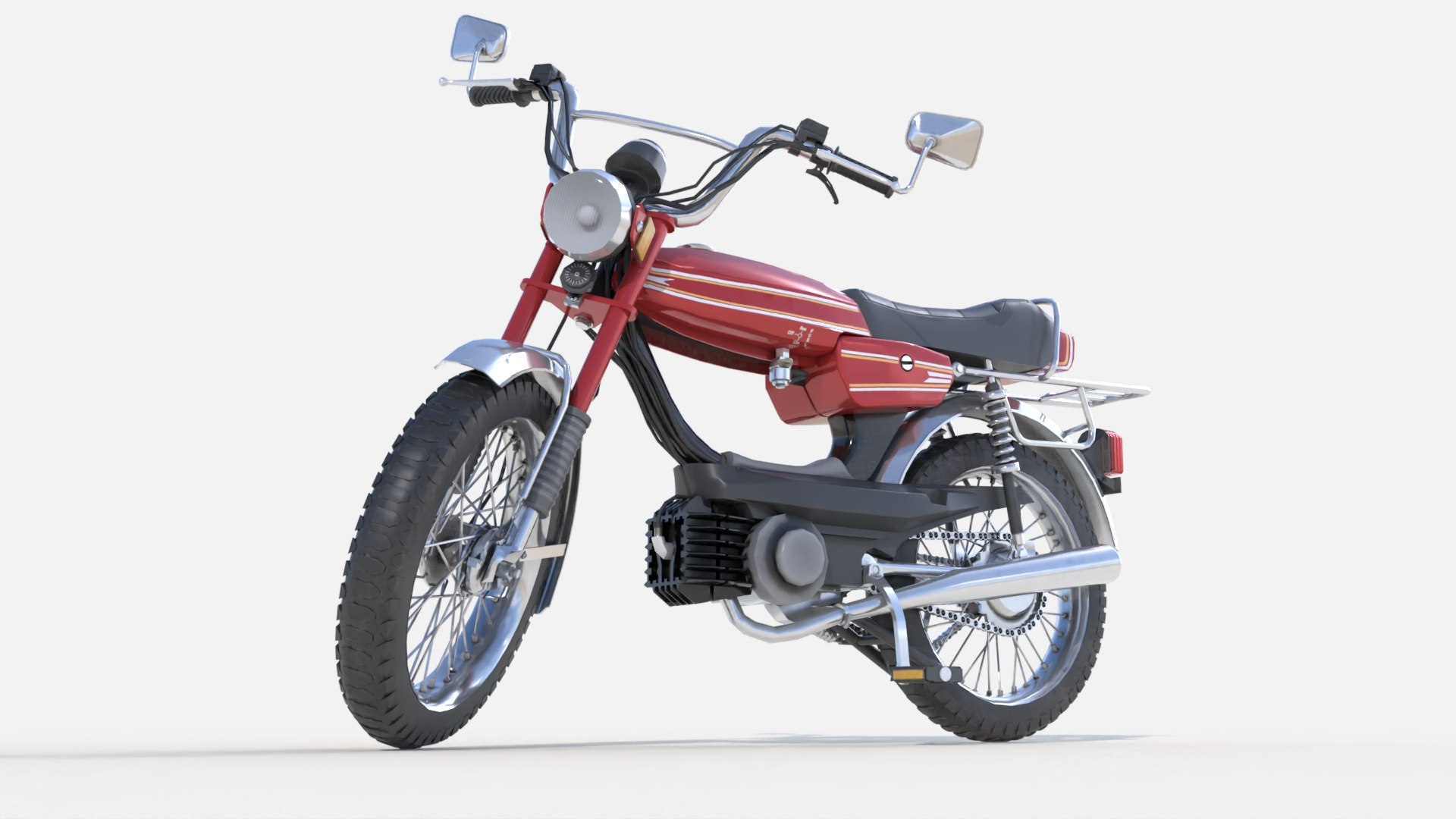 3D Moped Gameready Rigged Model - TurboSquid 2375539
