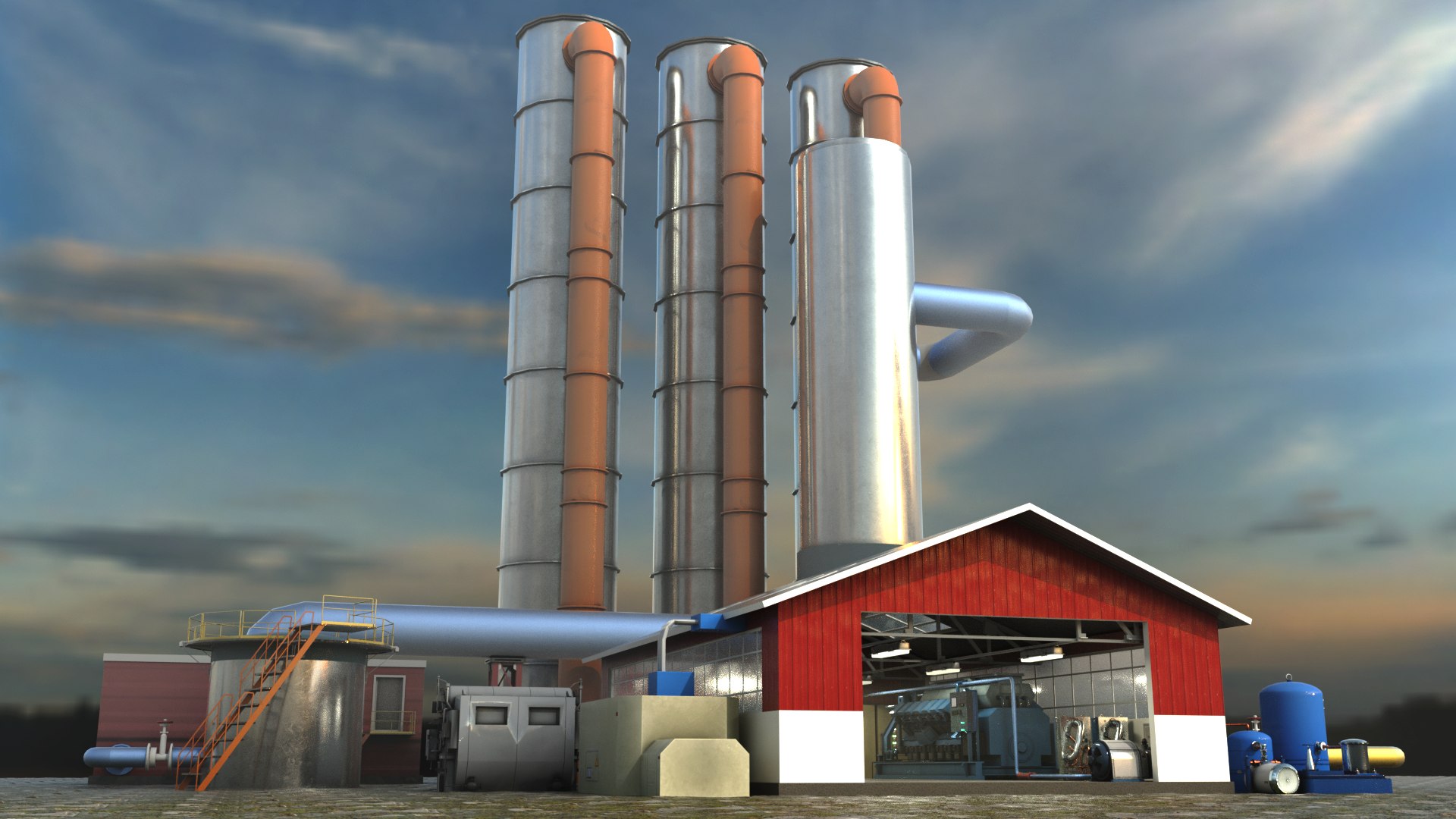 Buildings Factory Hardware 3D - TurboSquid 1522185