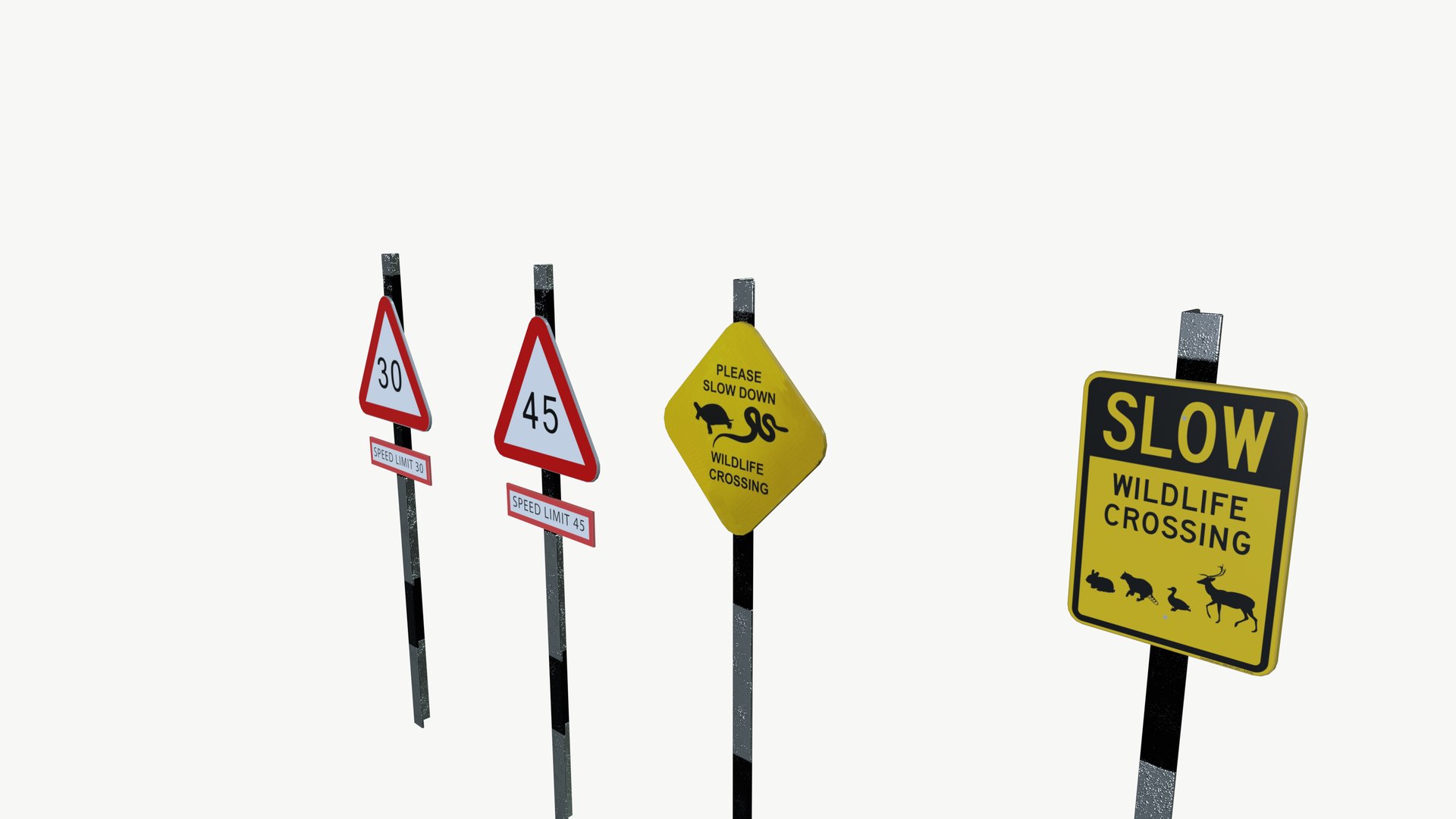 Sign Boards Model - TurboSquid 2293385