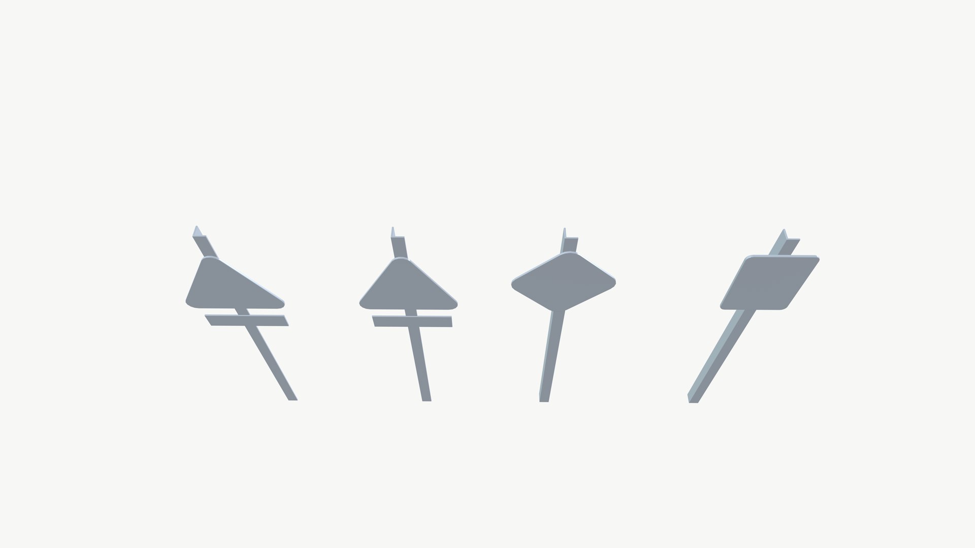 Sign Boards Model - TurboSquid 2293385