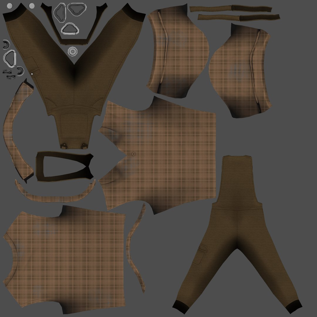 Farmer Suit 3D Model - TurboSquid 1965663