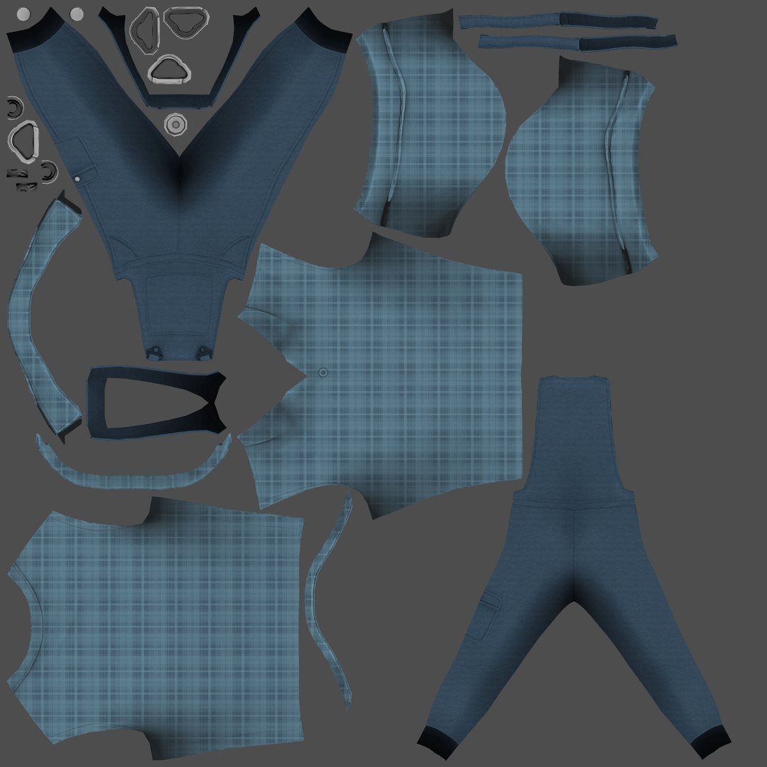 Farmer Suit 3D Model - TurboSquid 1965663