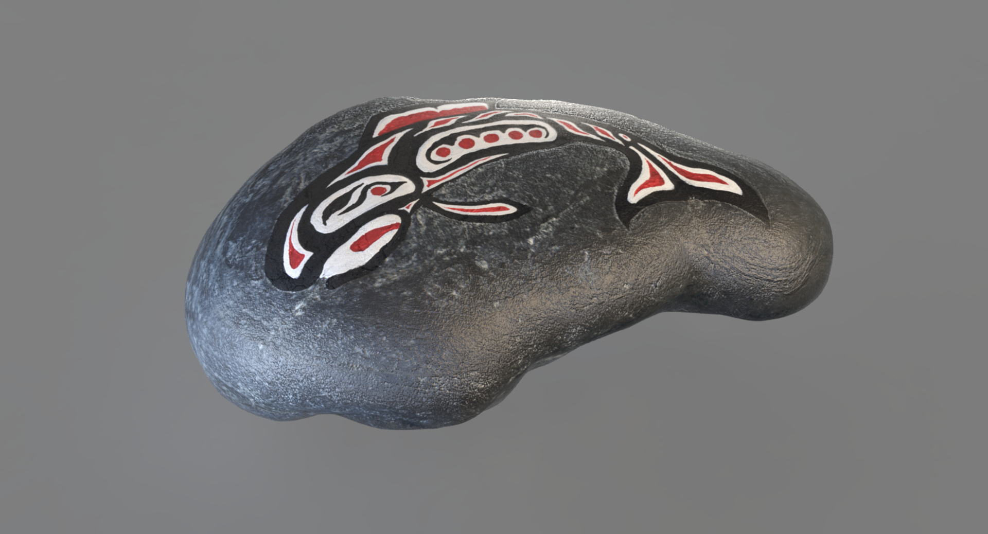 Native Art Salmon 3D Model - TurboSquid 1210920