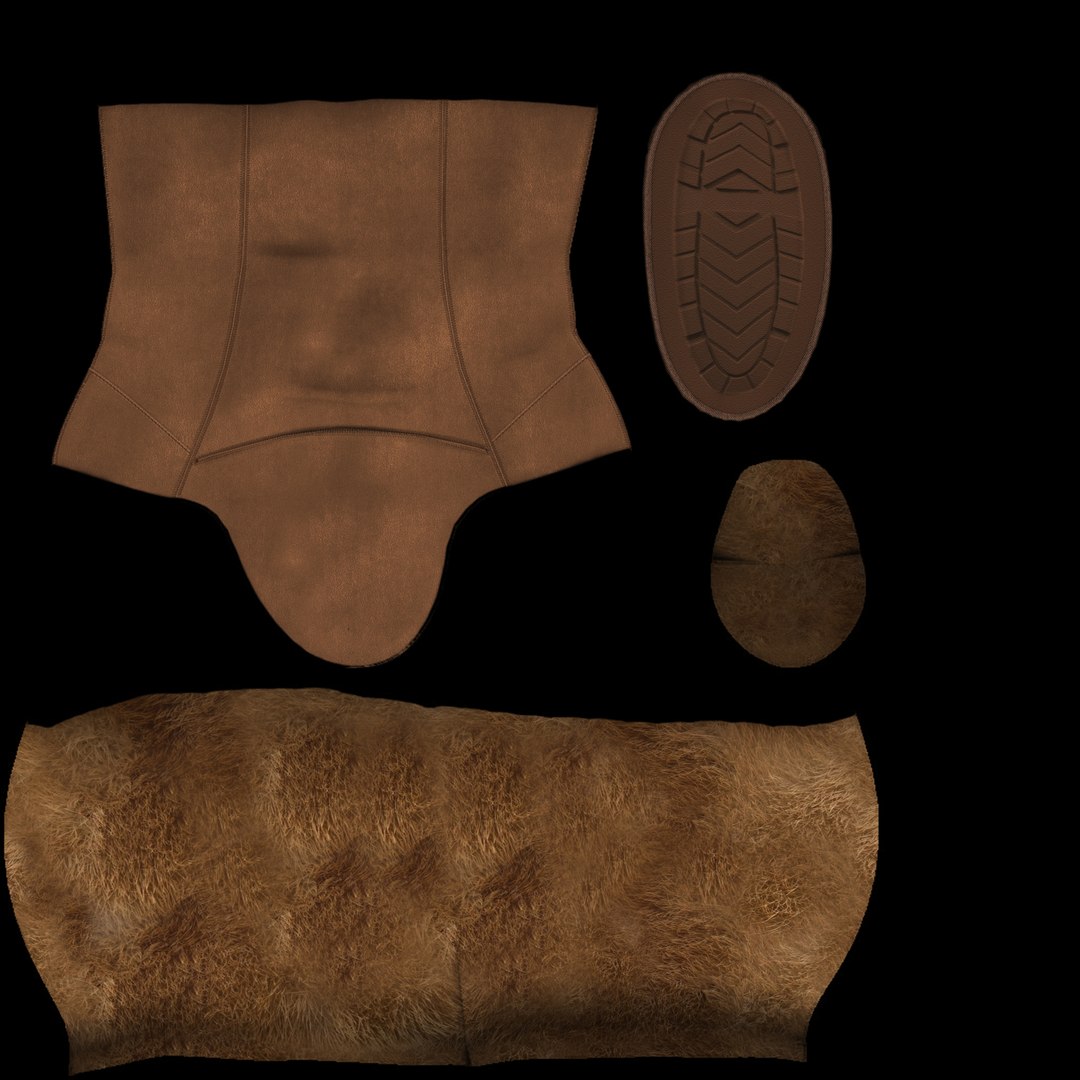 Tall Ugg Boots With Fur Trim 3D - TurboSquid 2073223