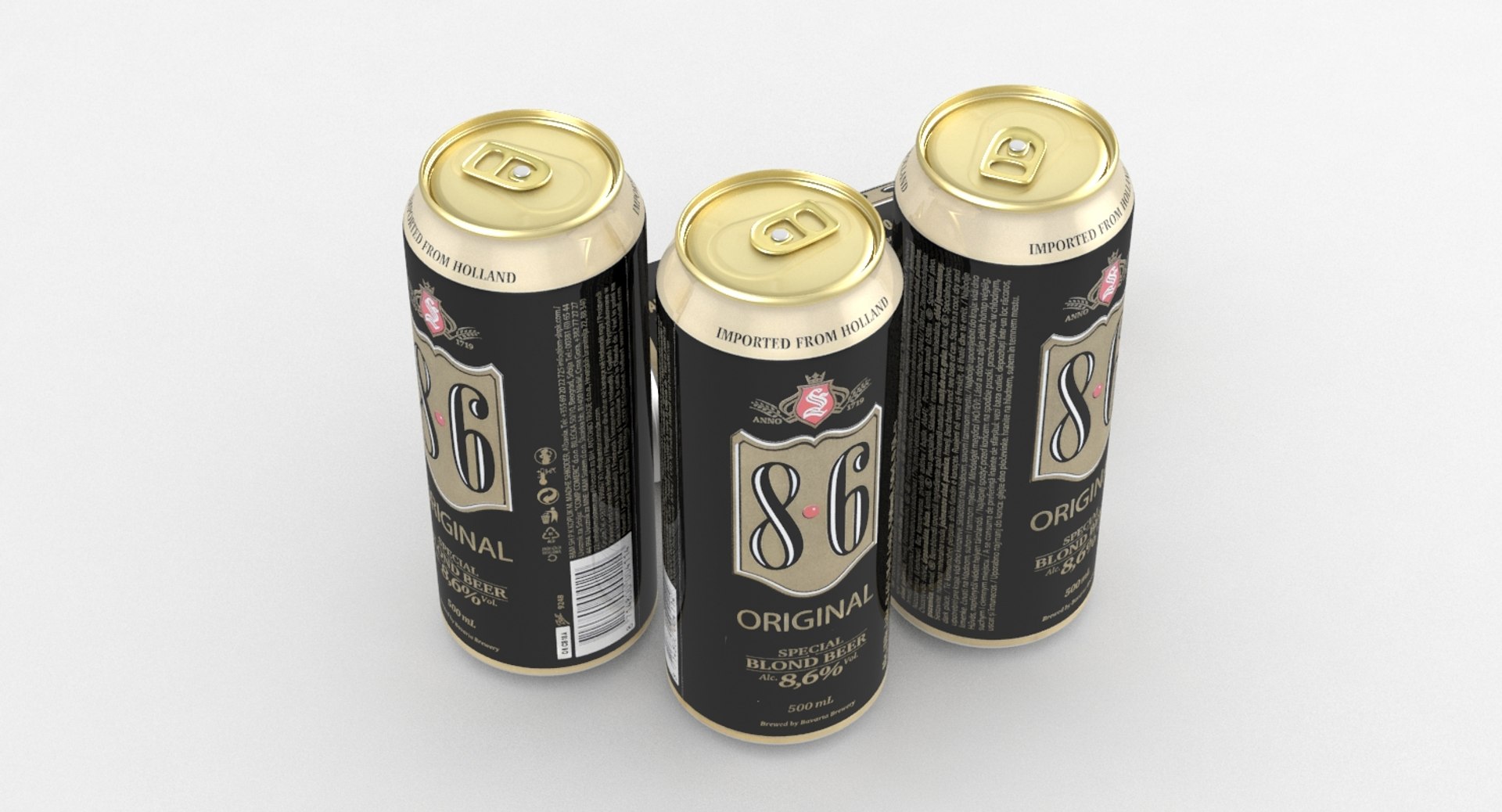 Beer Bavaria 86 3D - TurboSquid 1161345