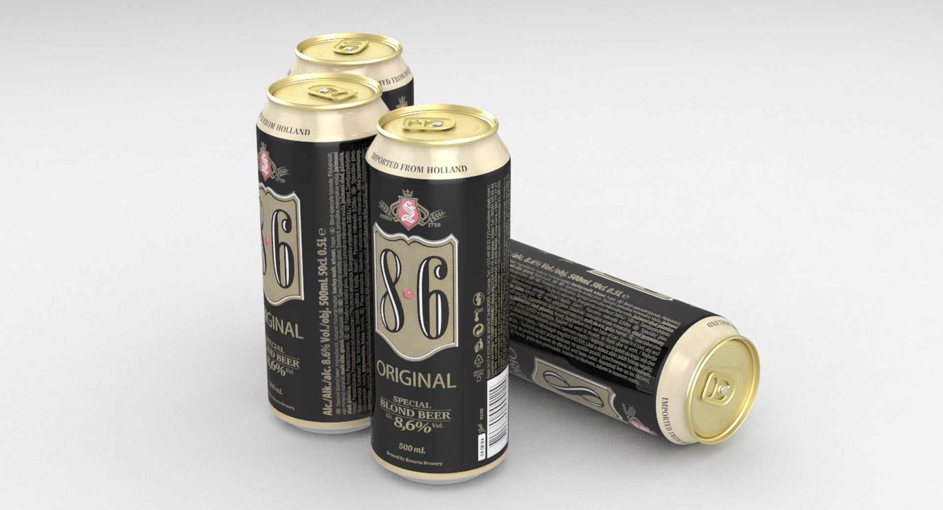 Beer Bavaria 86 3D - TurboSquid 1161345