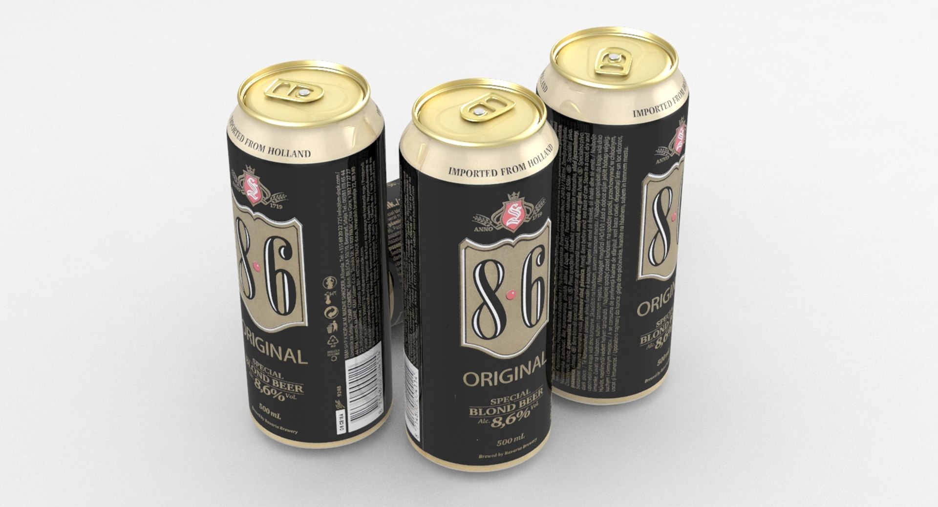 Beer Bavaria 86 3D - TurboSquid 1161345