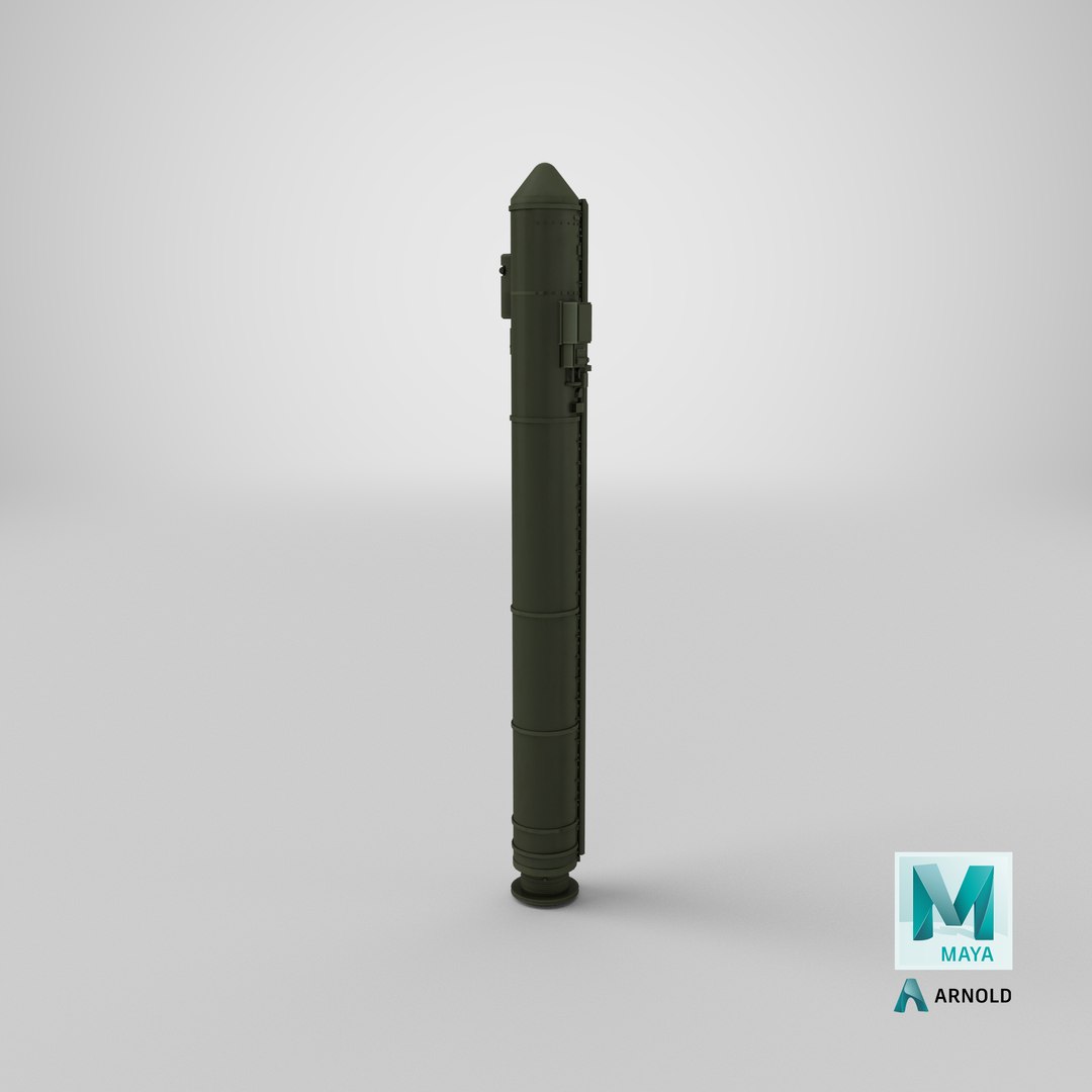 3D RT-2PM2 Topol-M Missile Transport-Launch Container model ...