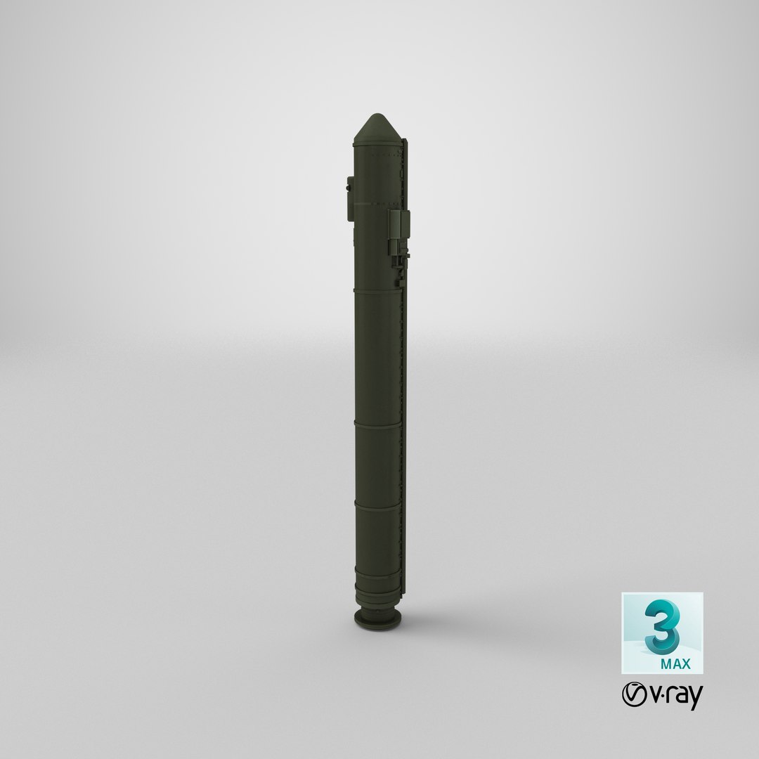 3D RT-2PM2 Topol-M Missile Transport-Launch Container model ...