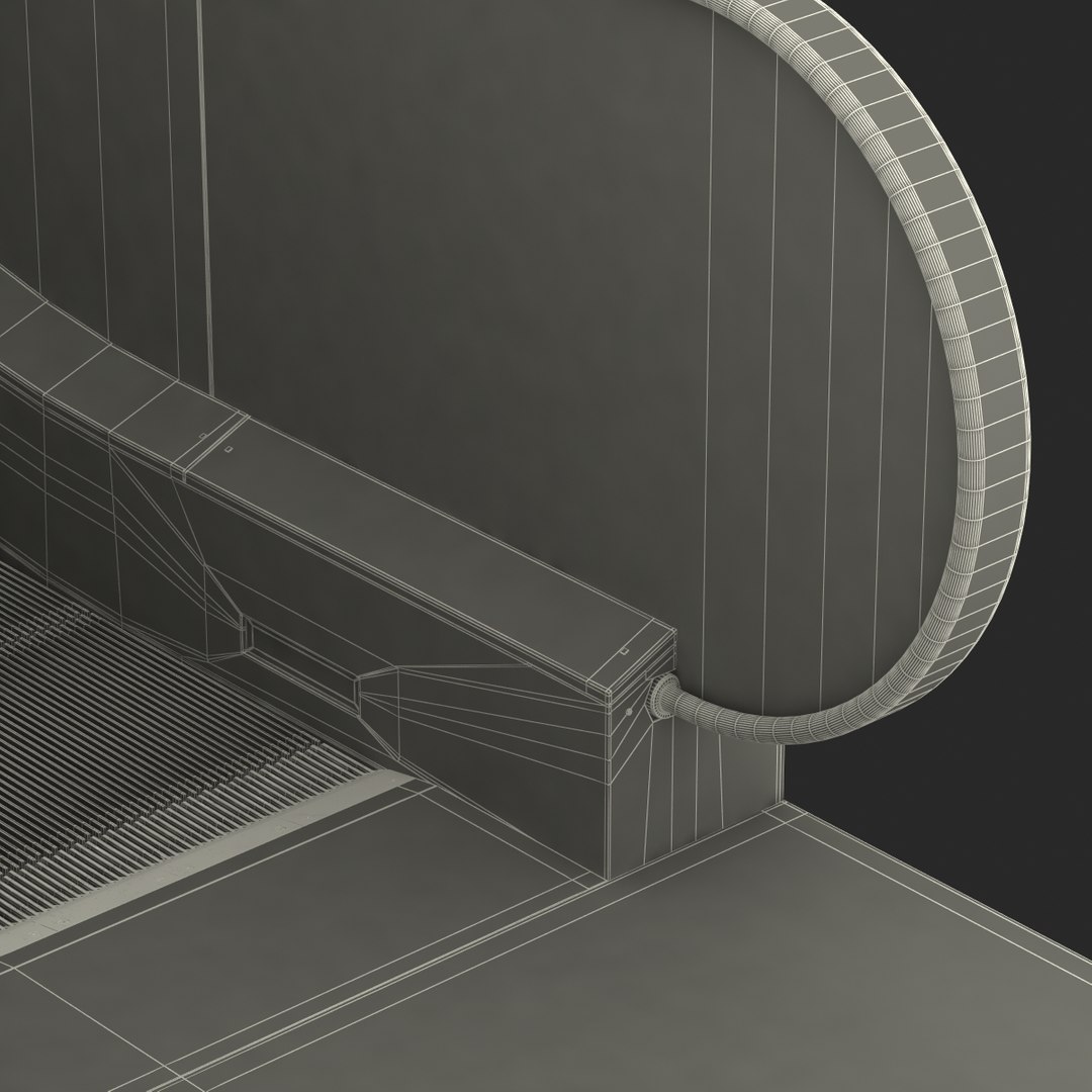 escalator build 3d model