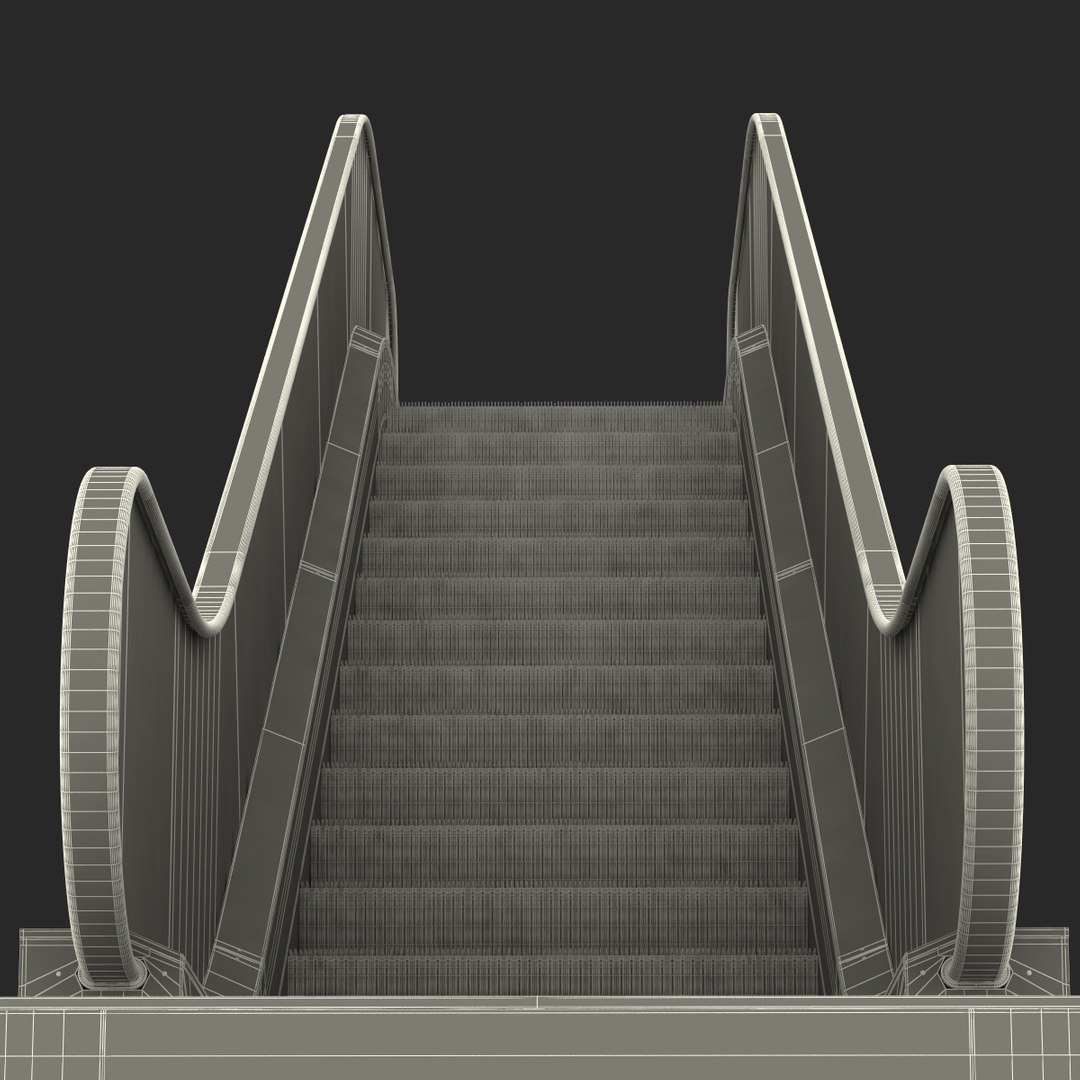 escalator build 3d model