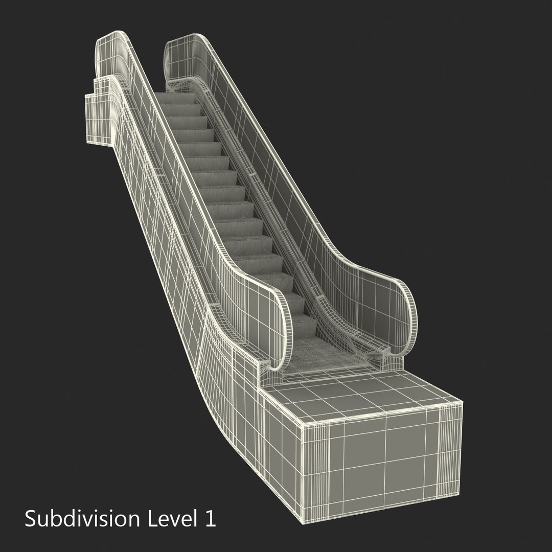 Escalator Build 3d Model