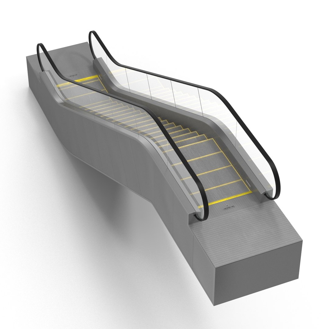 Escalator Build 3d Model