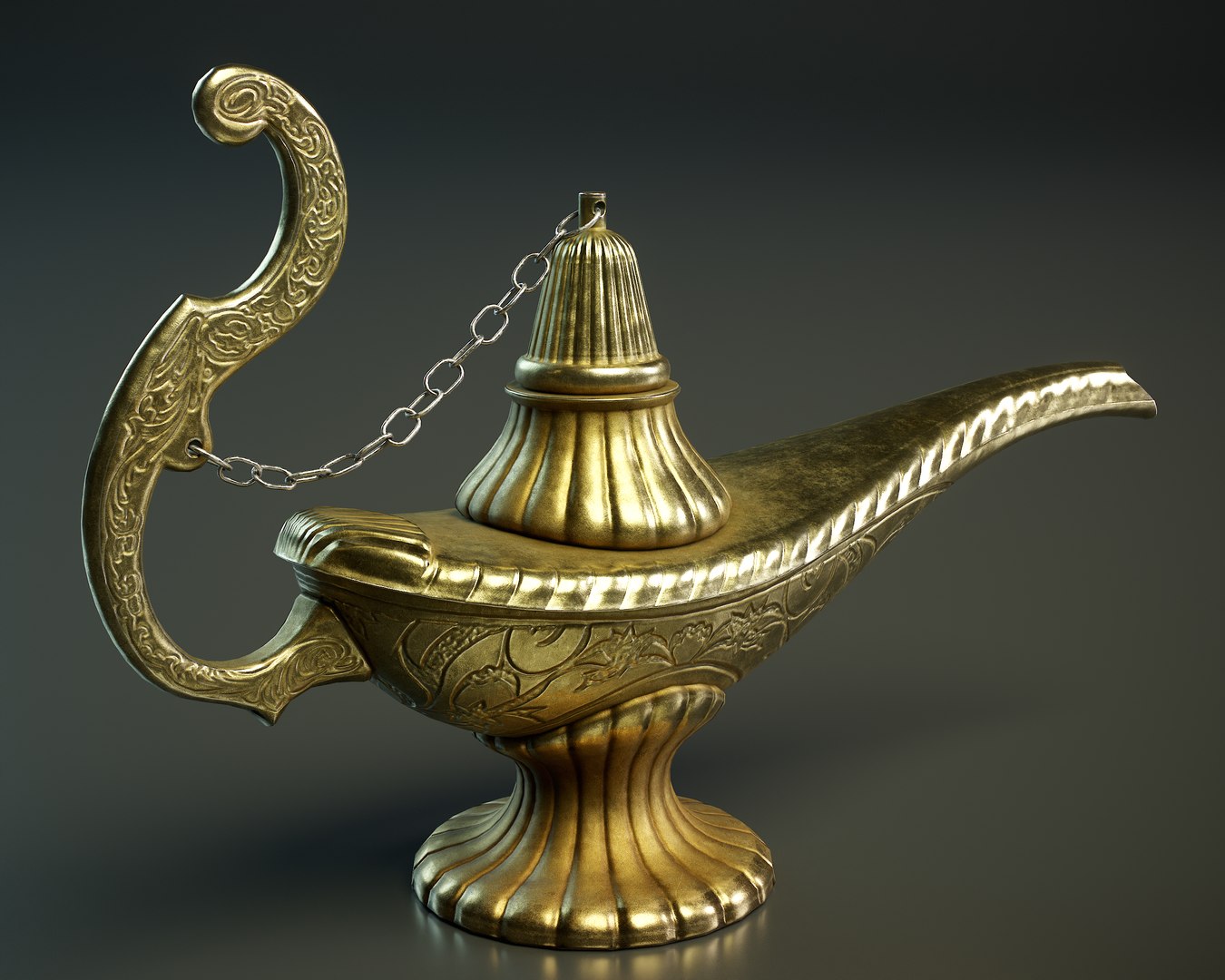 3D Model Genie Lamp PBR - TurboSquid 2131945
